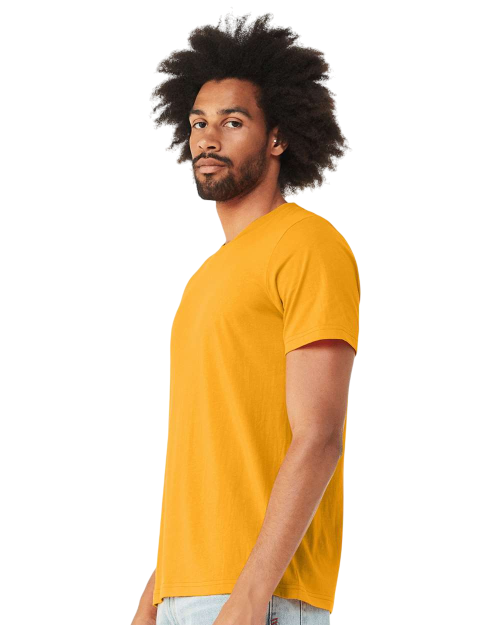 Custom T-Shirts Heather Gold - Bella + Canvas 3001CVC | Jiffy Custom Print