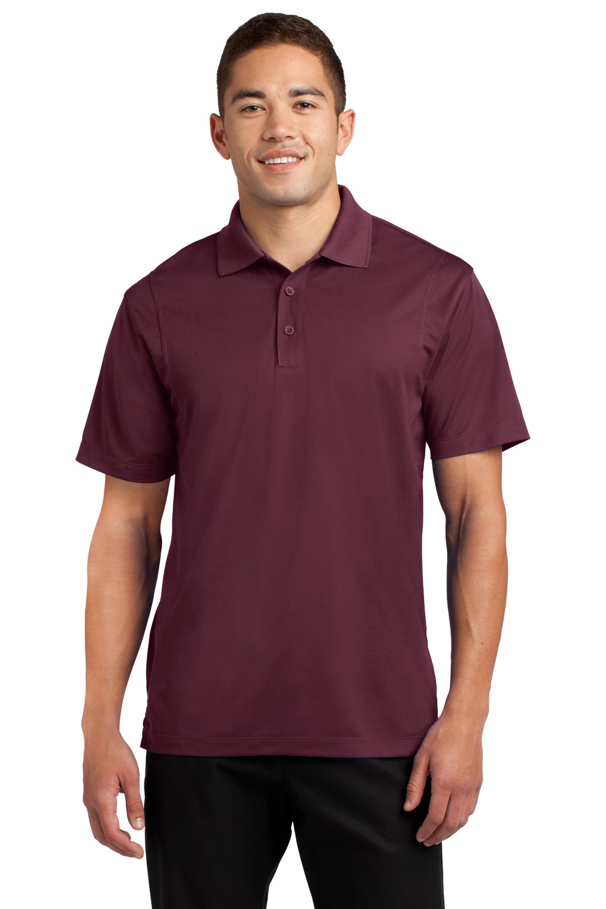 Sport Tek Men's Micropique Sport Wick Polo St650 Maroon | Jiffy