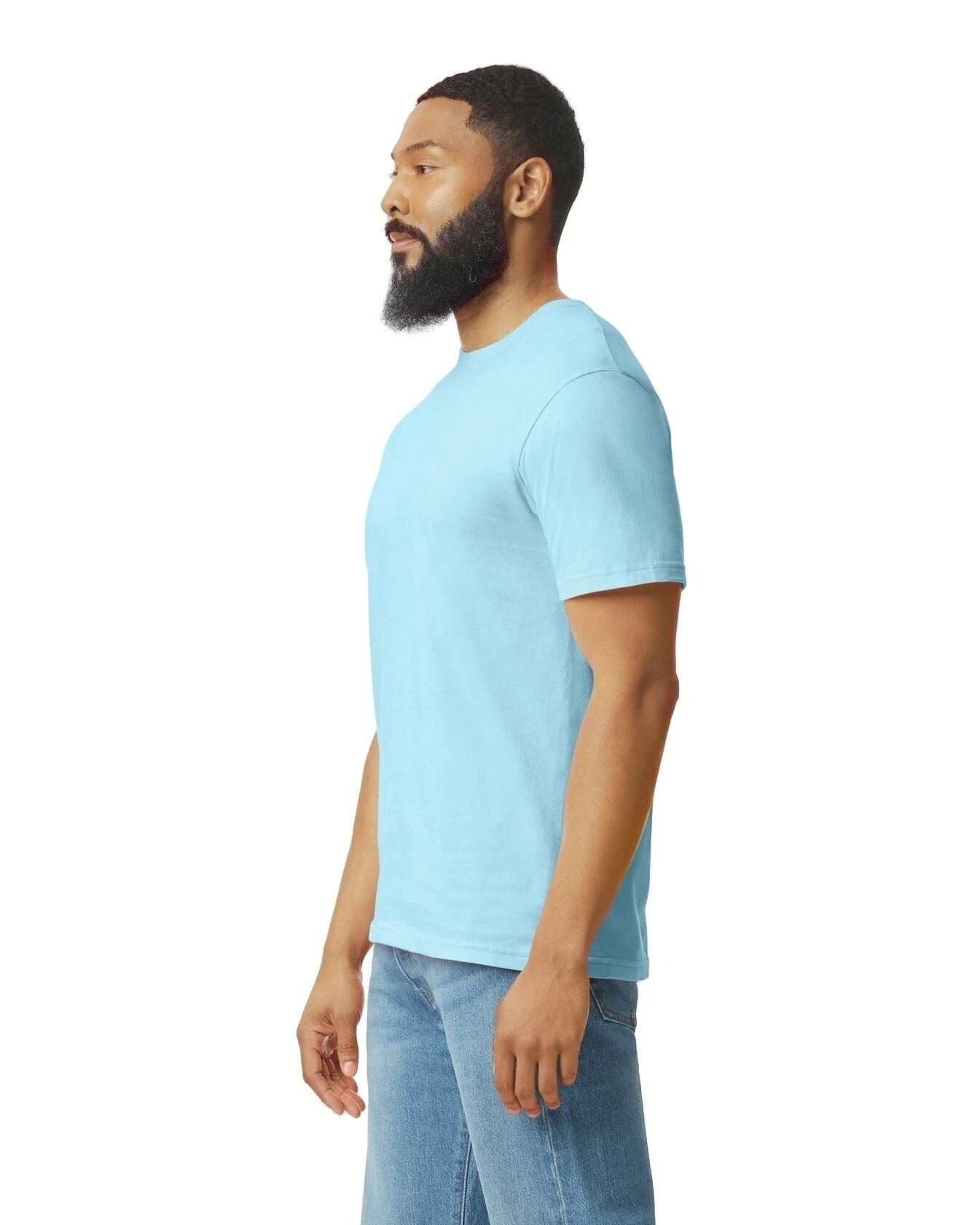 Custom T-Shirts Light Blue - Gildan G640 | Jiffy Custom