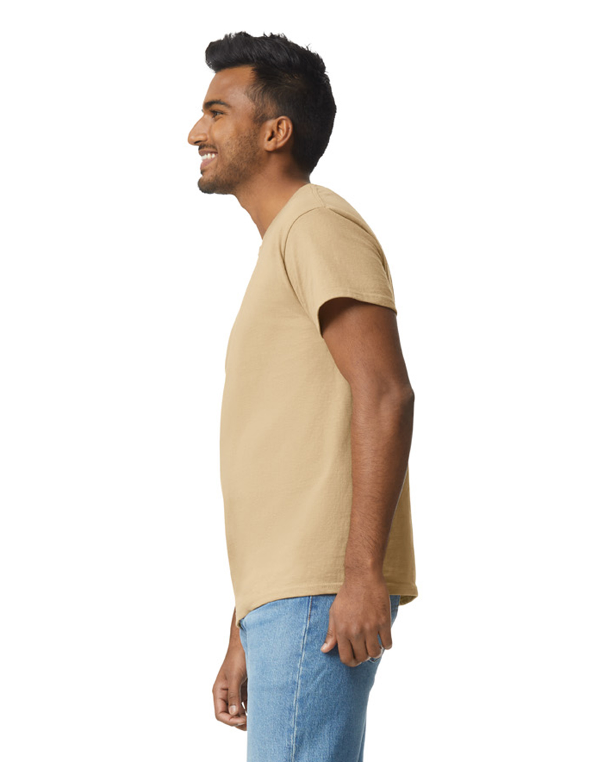 Gildan Unisex Ultra Cotton® T Shirt G200 Tan | Jiffy