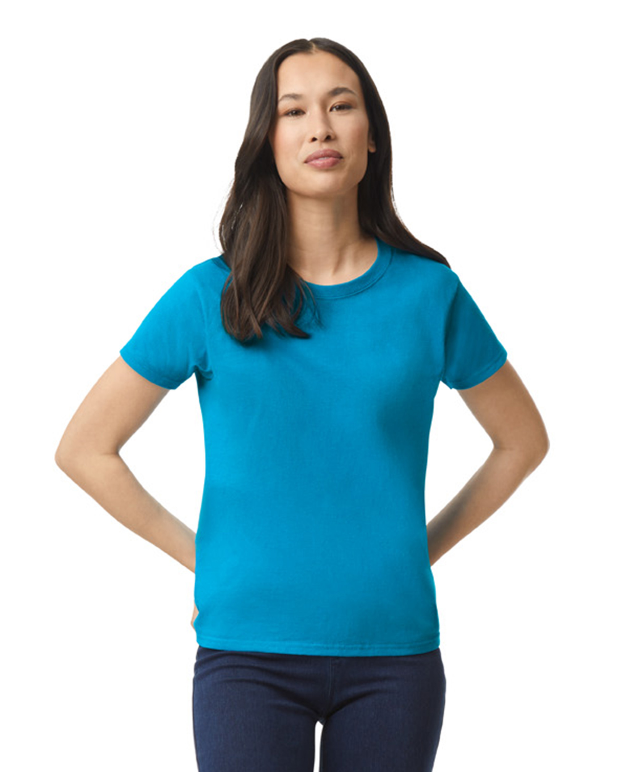 Gildan Women's Ultra Cotton® T Shirt G200 L Sapphire | Jiffy