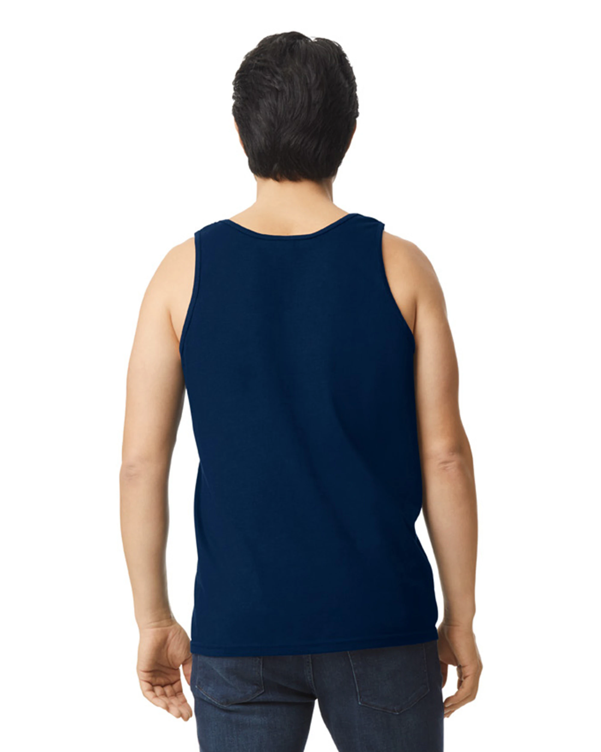 Gildan Unisex Ultra Cotton® Tank G220 Navy | Jiffy