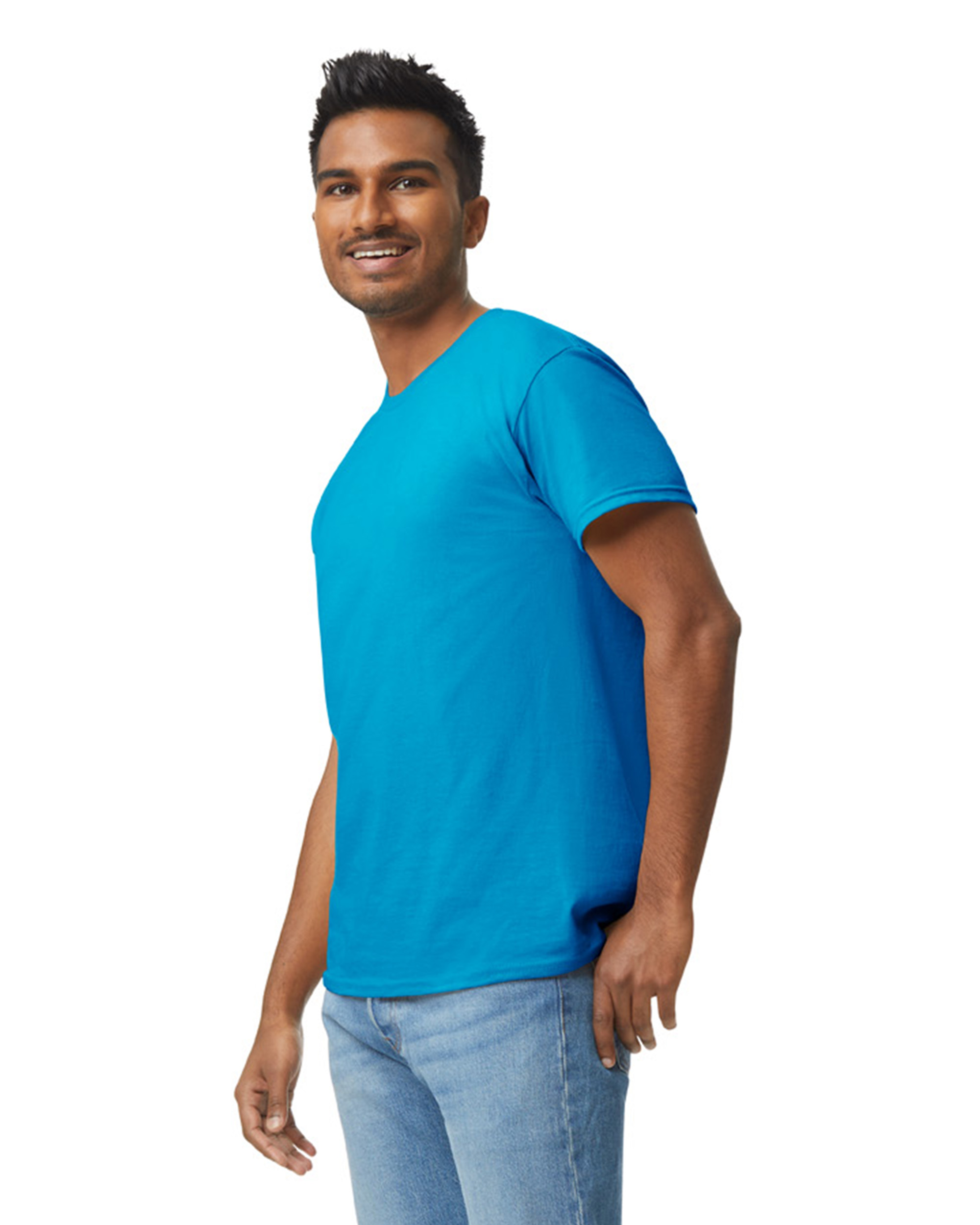Gildan Unisex Heavy Cotton™ T Shirt G500 Sapphire | Jiffy