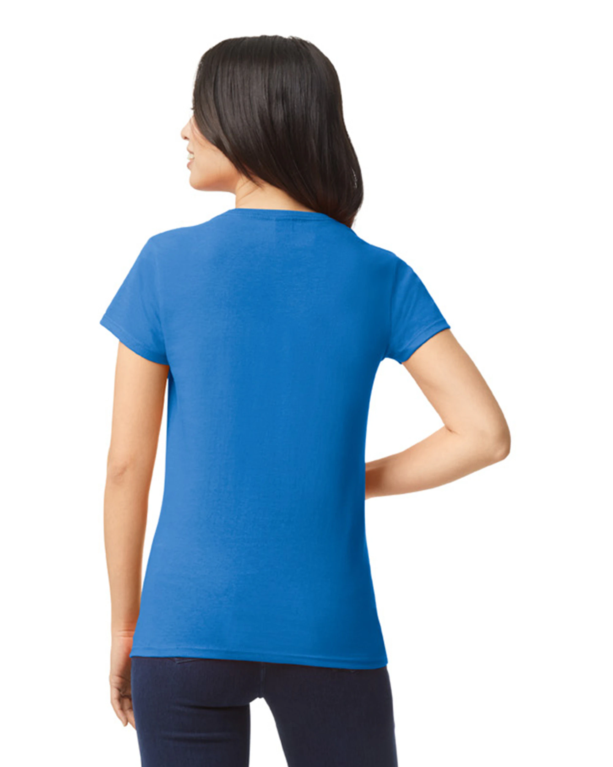 Gildan Women's Heavy Cotton™ T Shirt G500 L Royal | Jiffy