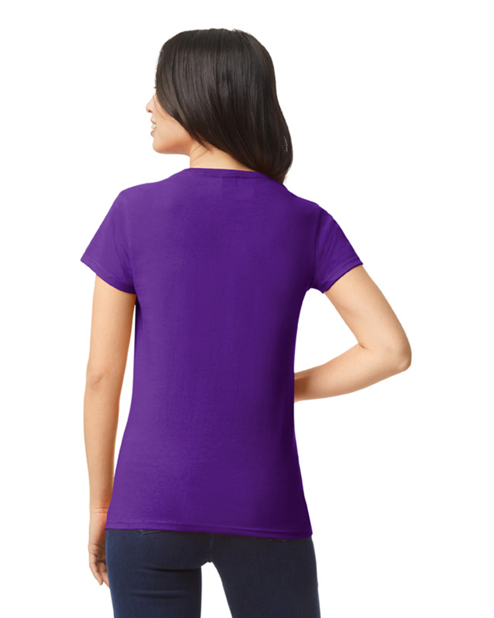 Gildan Women's Heavy Cotton™ T Shirt G500 L Purple | Jiffy