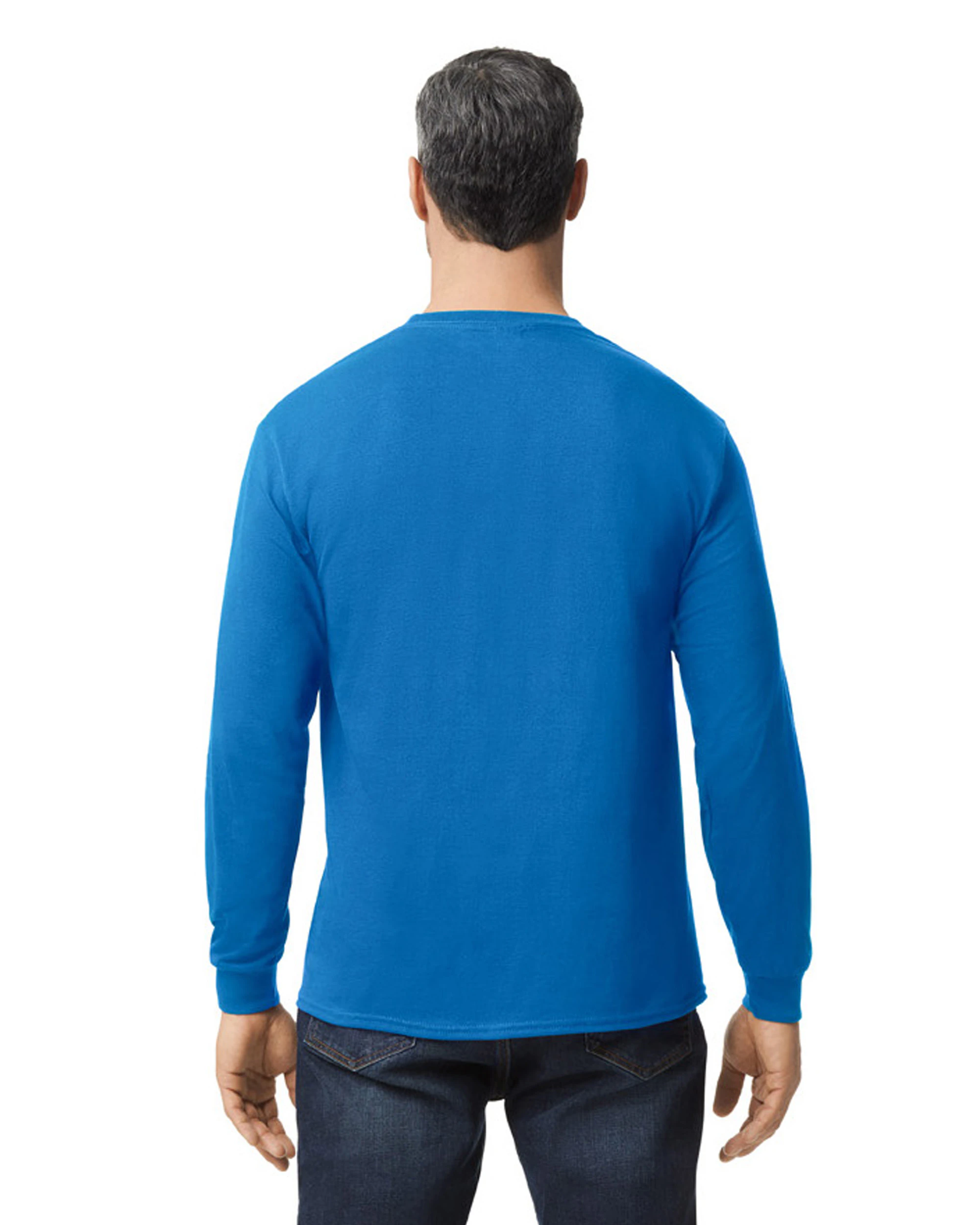 Gildan Unisex Heavy Cotton™ Long Sleeve T Shirt G540 Royal | Jiffy