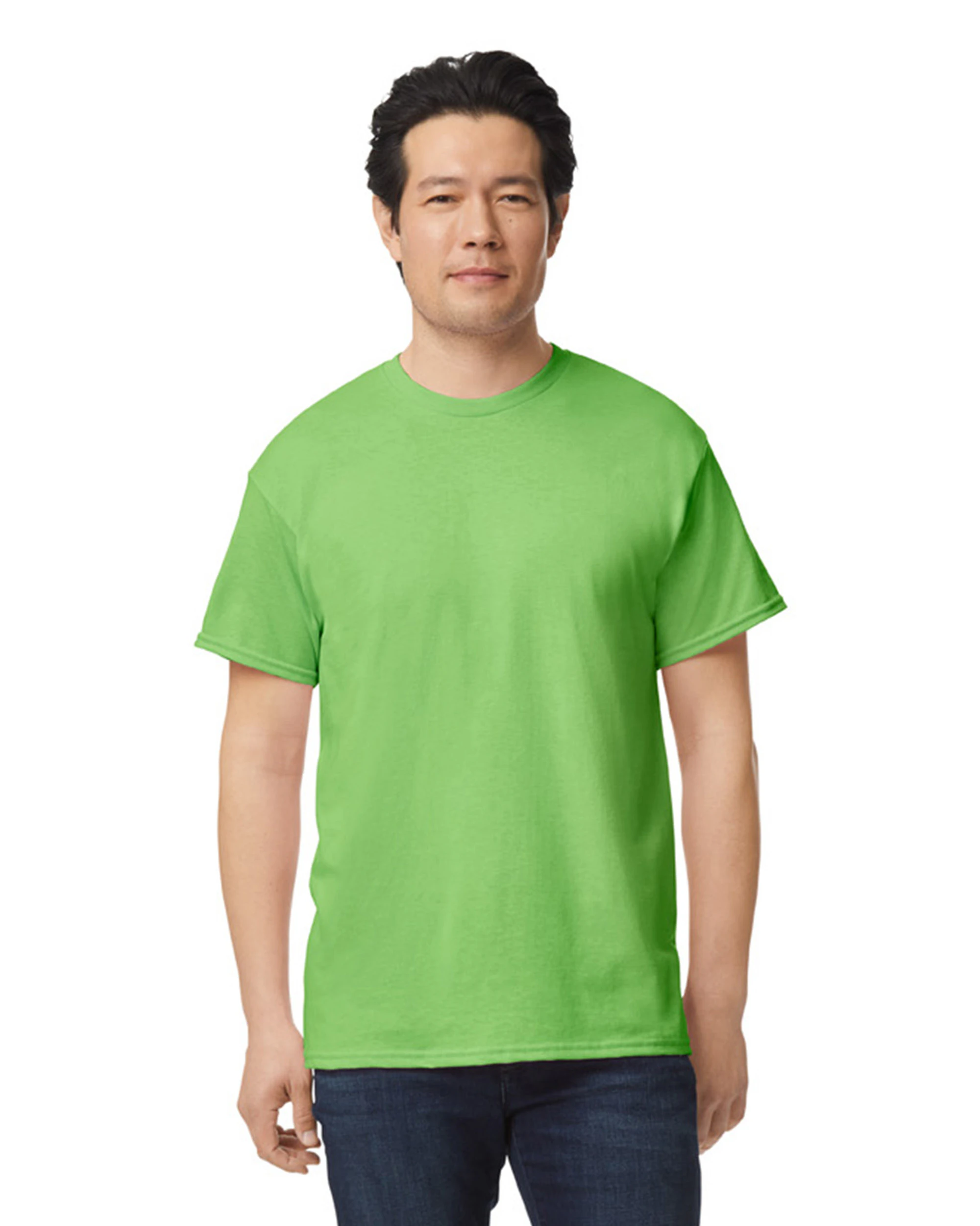 Gildan Unisex 50/50 T Shirt G800 Lime | Jiffy