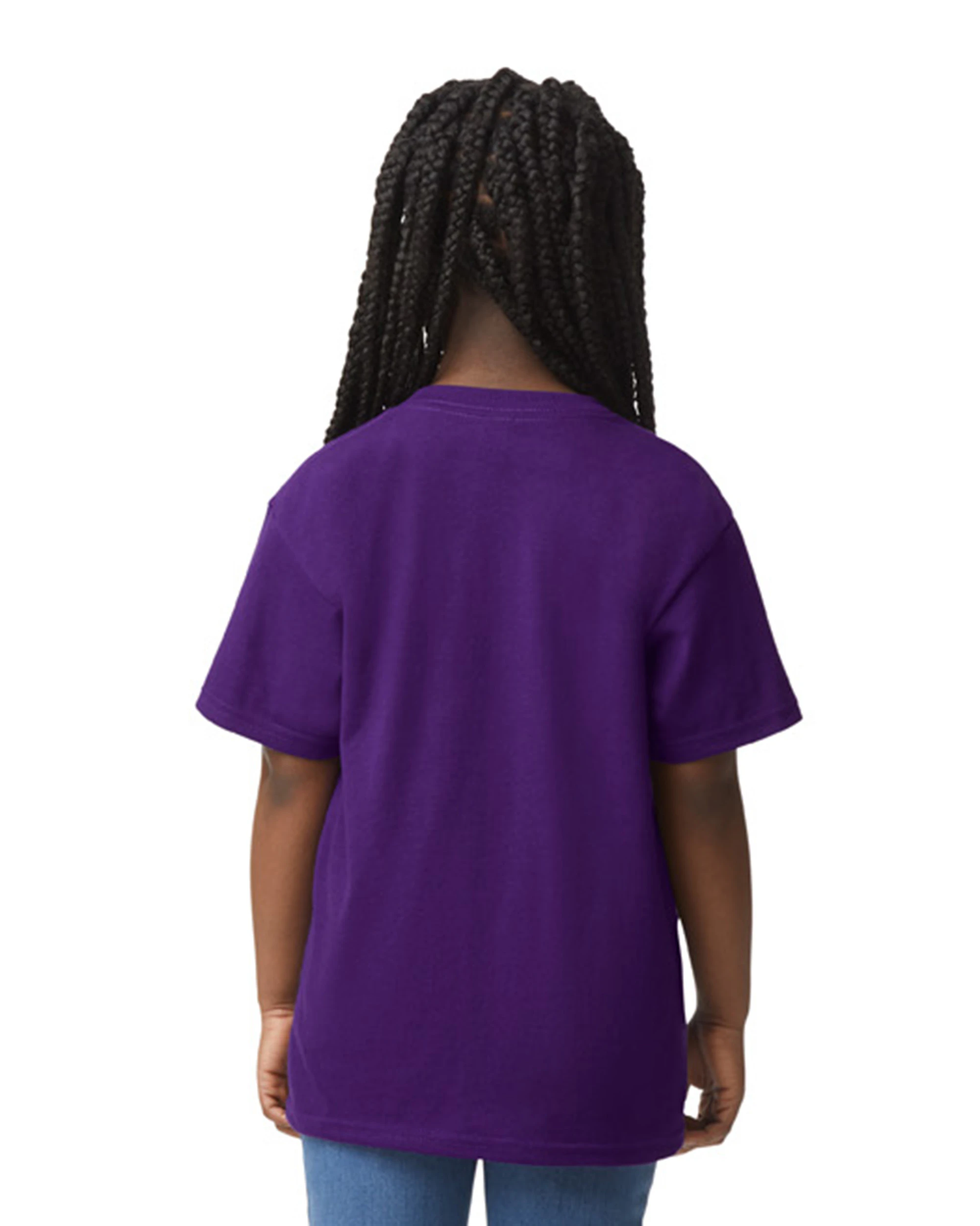 Gildan Youth 50/50 T Shirt G800 B Purple | Jiffy