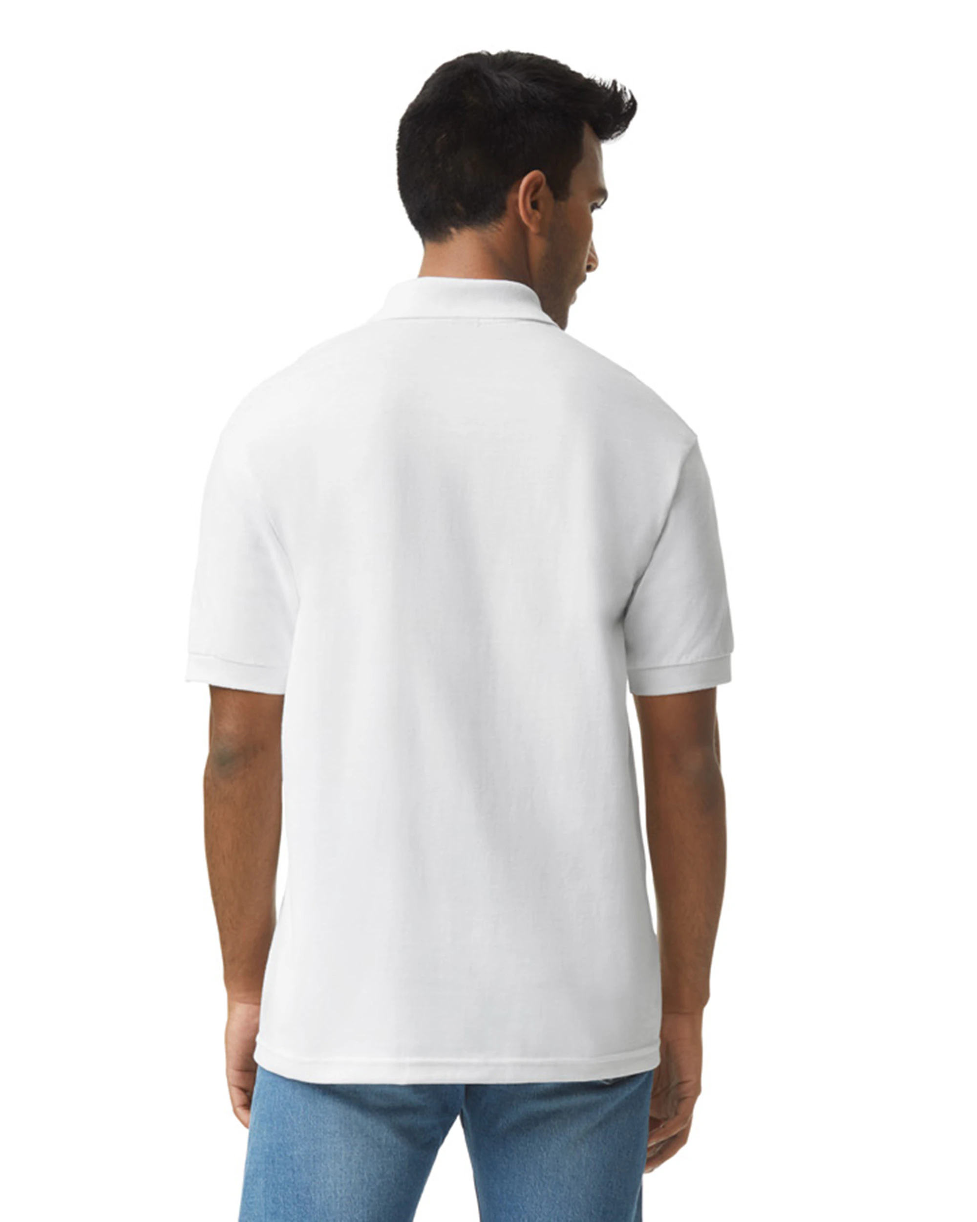 Gildan Unisex 50/50 Jersey Polo G880 White | Jiffy