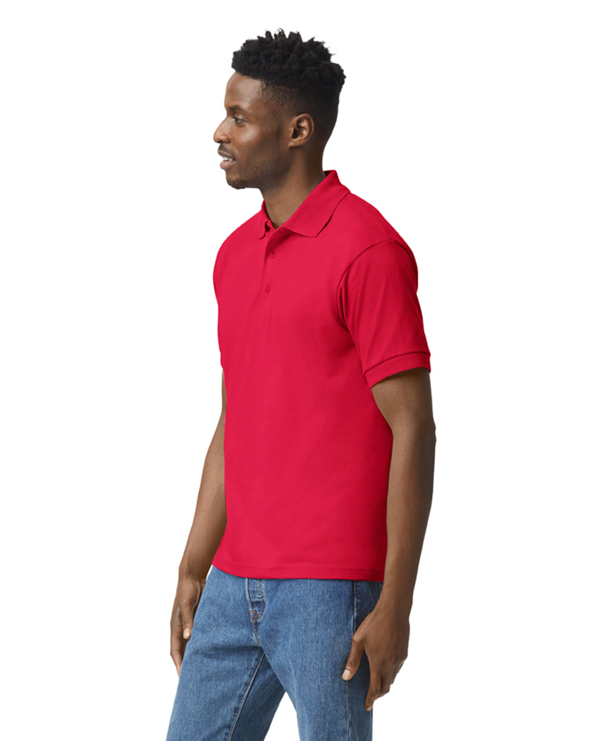Gildan Unisex 50/50 Jersey Polo G880 Red | Jiffy
