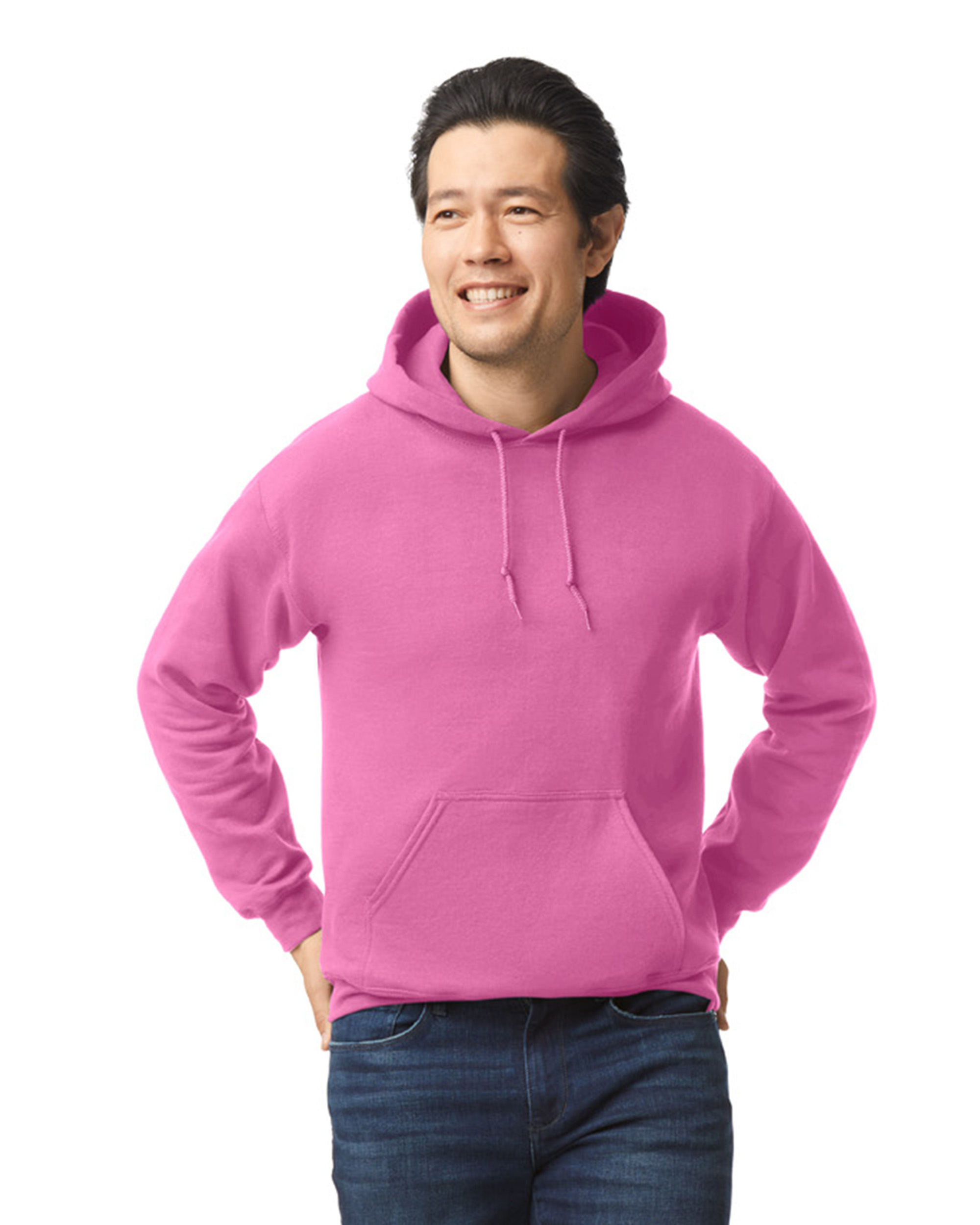 Gildan Unisex Heavy Blend™ 50/50 Hoodie G185 Azalea | Jiffy