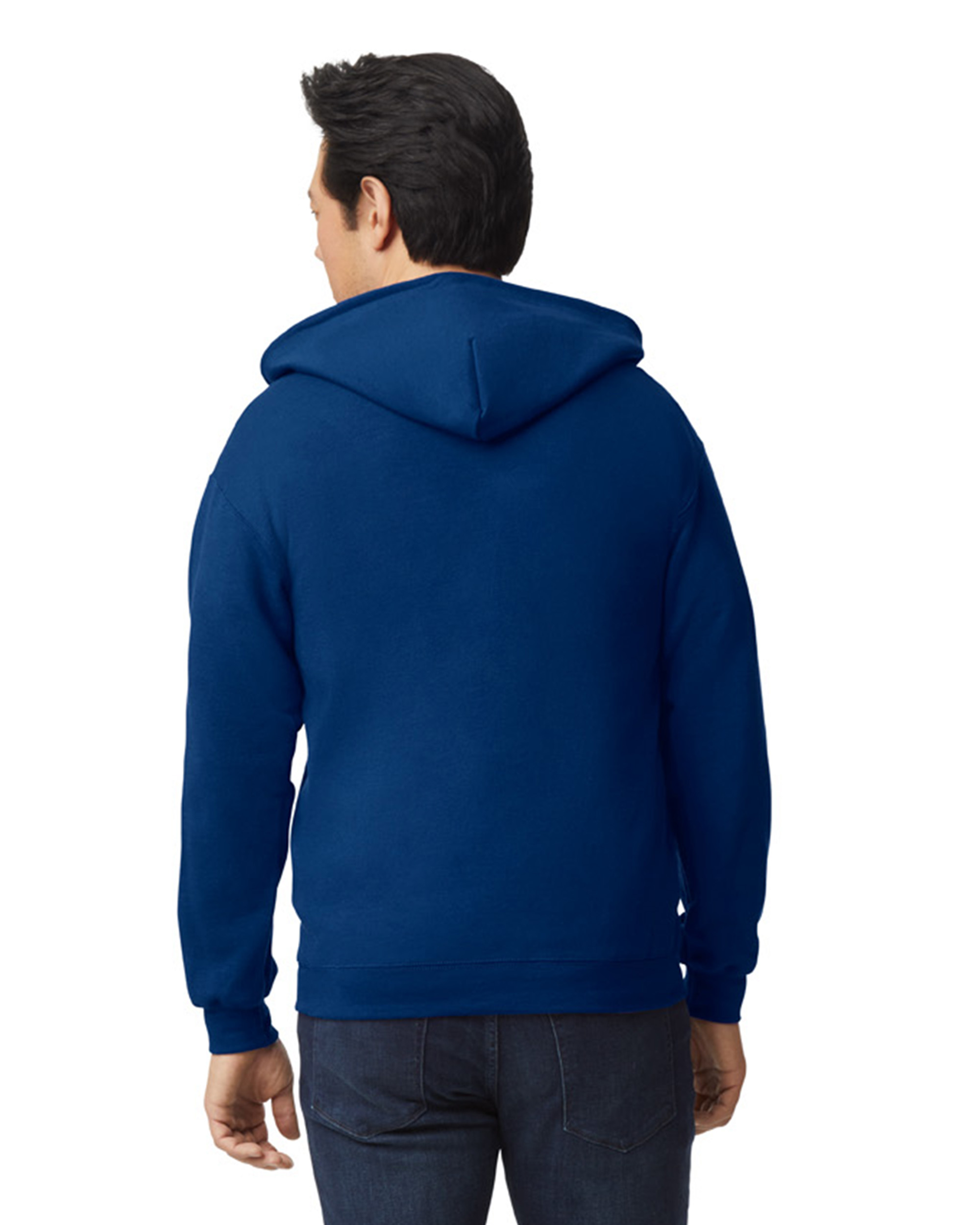 Gildan Unisex Heavy Blend™ 50/50 Full Zip Hoodie G186 Navy | Jiffy