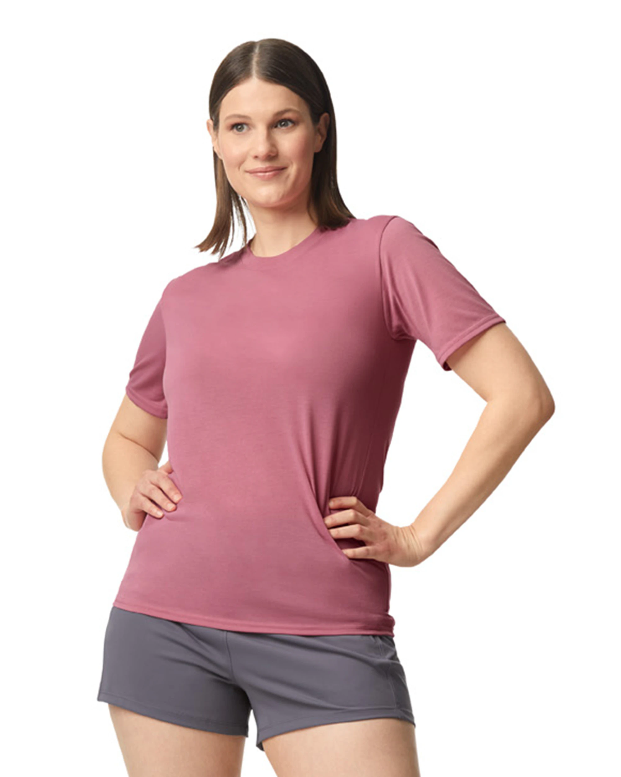 Gildan Unisex Performance® T Shirt G420 Plumrose | Jiffy