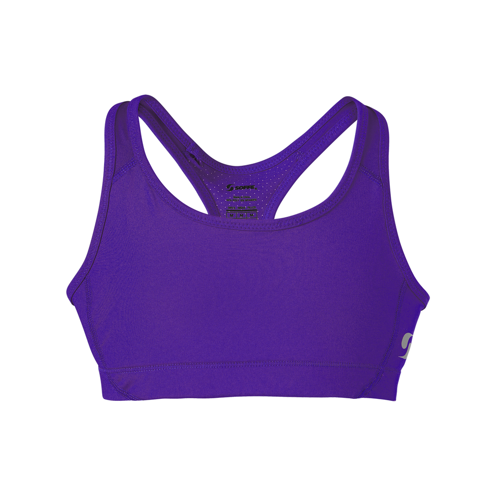 Soffe Girls Mid Impact Bra 1210 G Purple | Jiffy