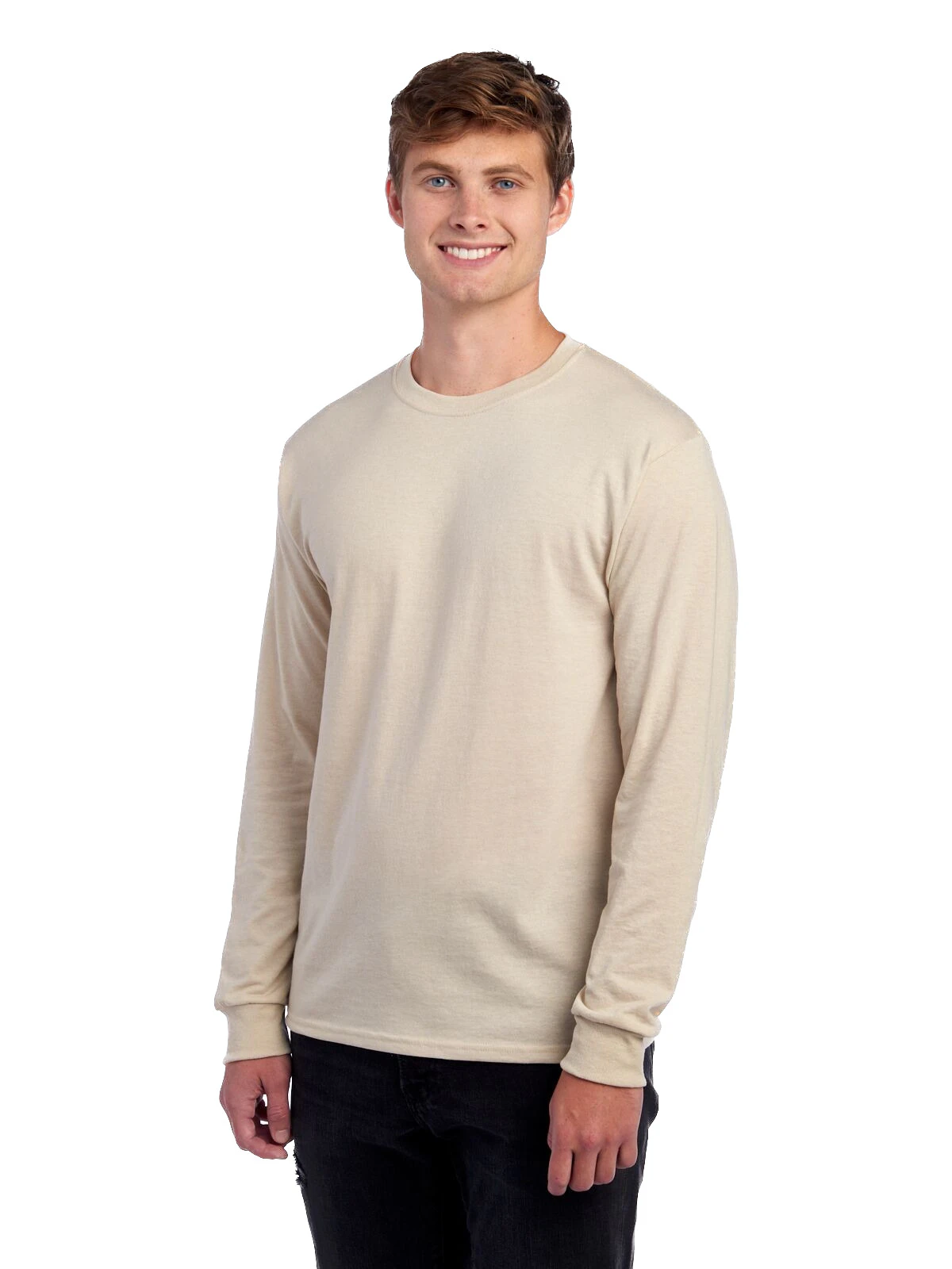 Jerzees Men's Dri Power® Active Long Sleeve T Shirt 29 L Sandstone | Jiffy