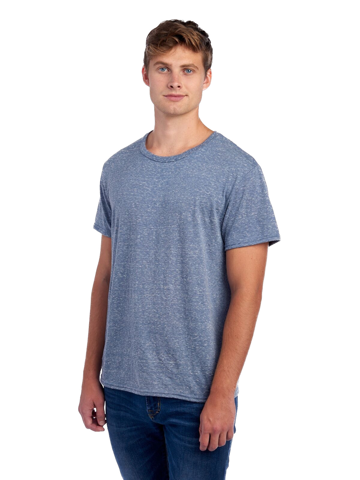Jerzees Unisex Snow Heather T Shirt 88 Mr Denim | Jiffy