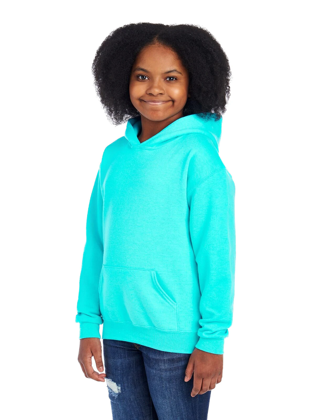 Custom Hoodie Scuba Blue - Jerzees 996Y | Jiffy Custom Print