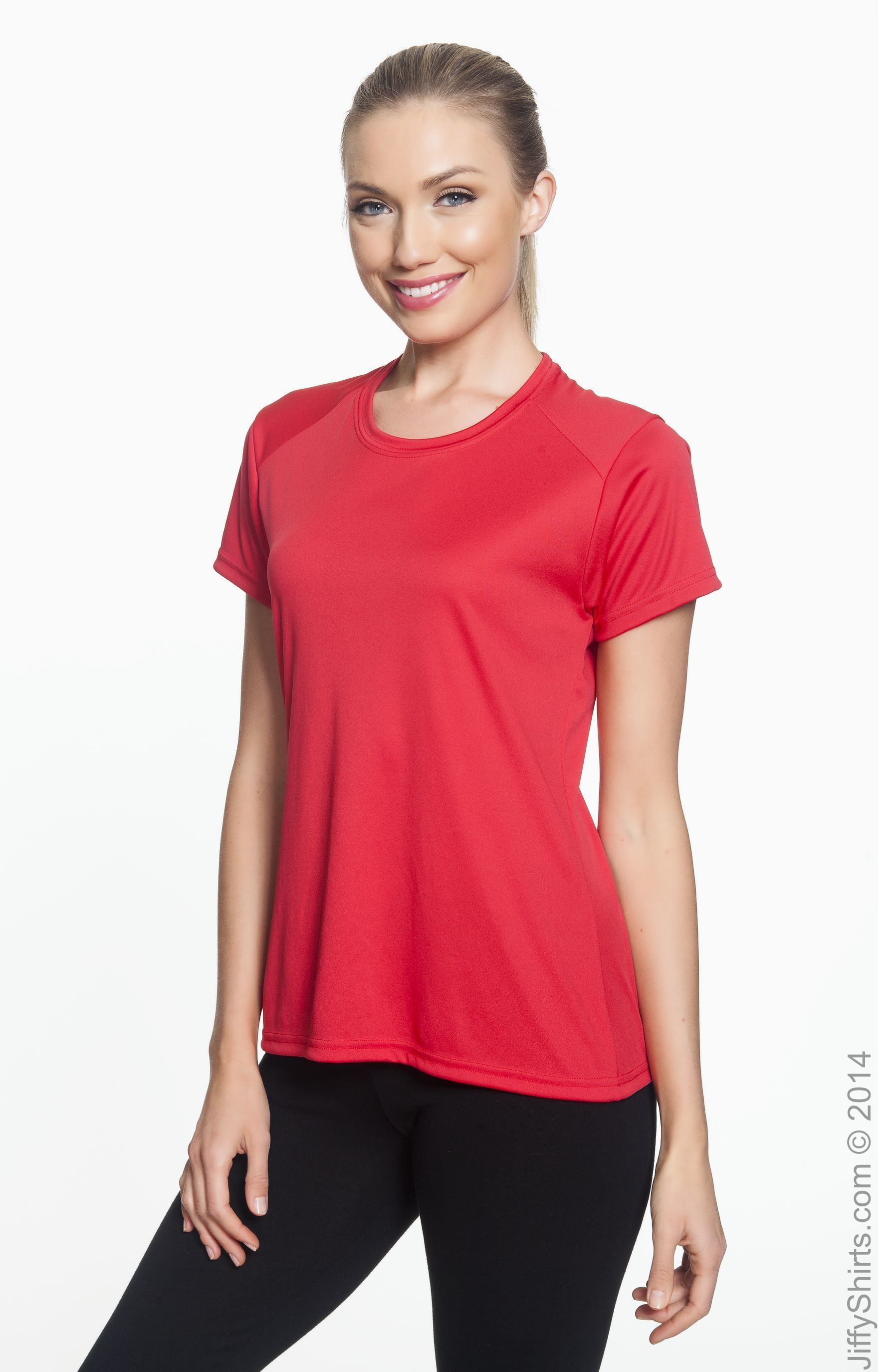 A4 Women's Cooling Performance T Shirt Nw3201 Scarlet | Jiffy