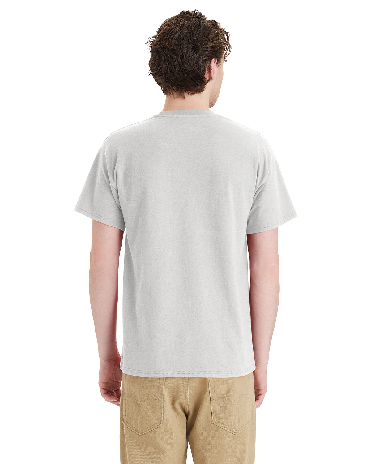 Hanes Unisex Essential Pocket T Shirt 5290 P Ash | Jiffy
