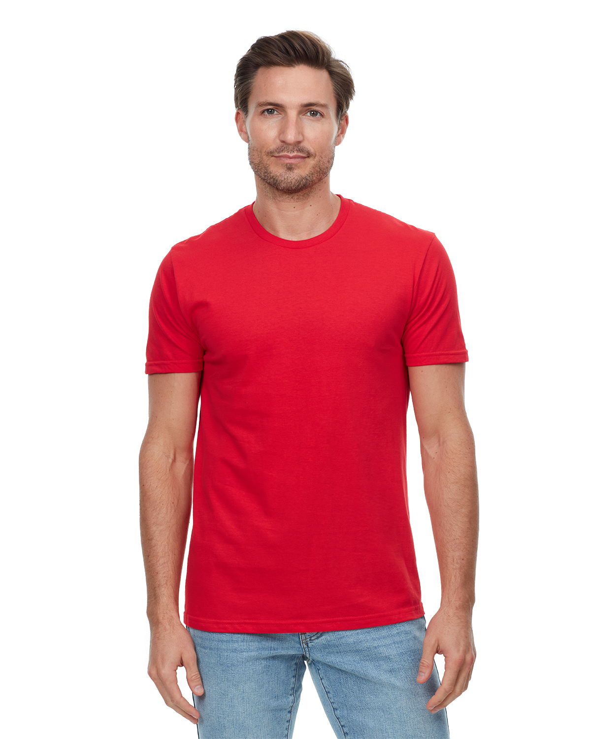 Threadfast Apparel Unisex Epic Collection T Shirt T1000 J1 Red | Jiffy
