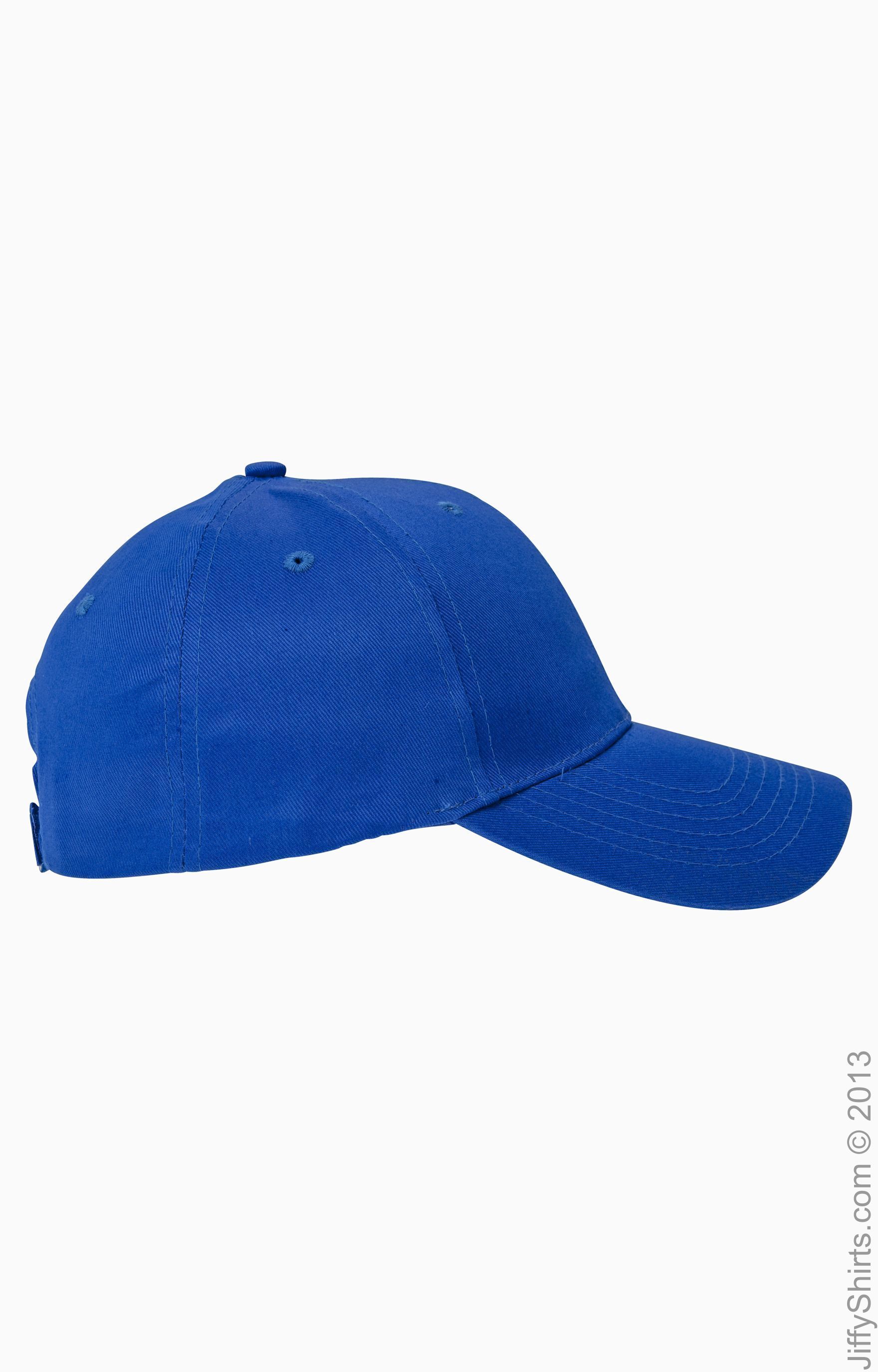 Big Accessories 6 Panel Structured Twill Cap Bx020 Royal | Jiffy