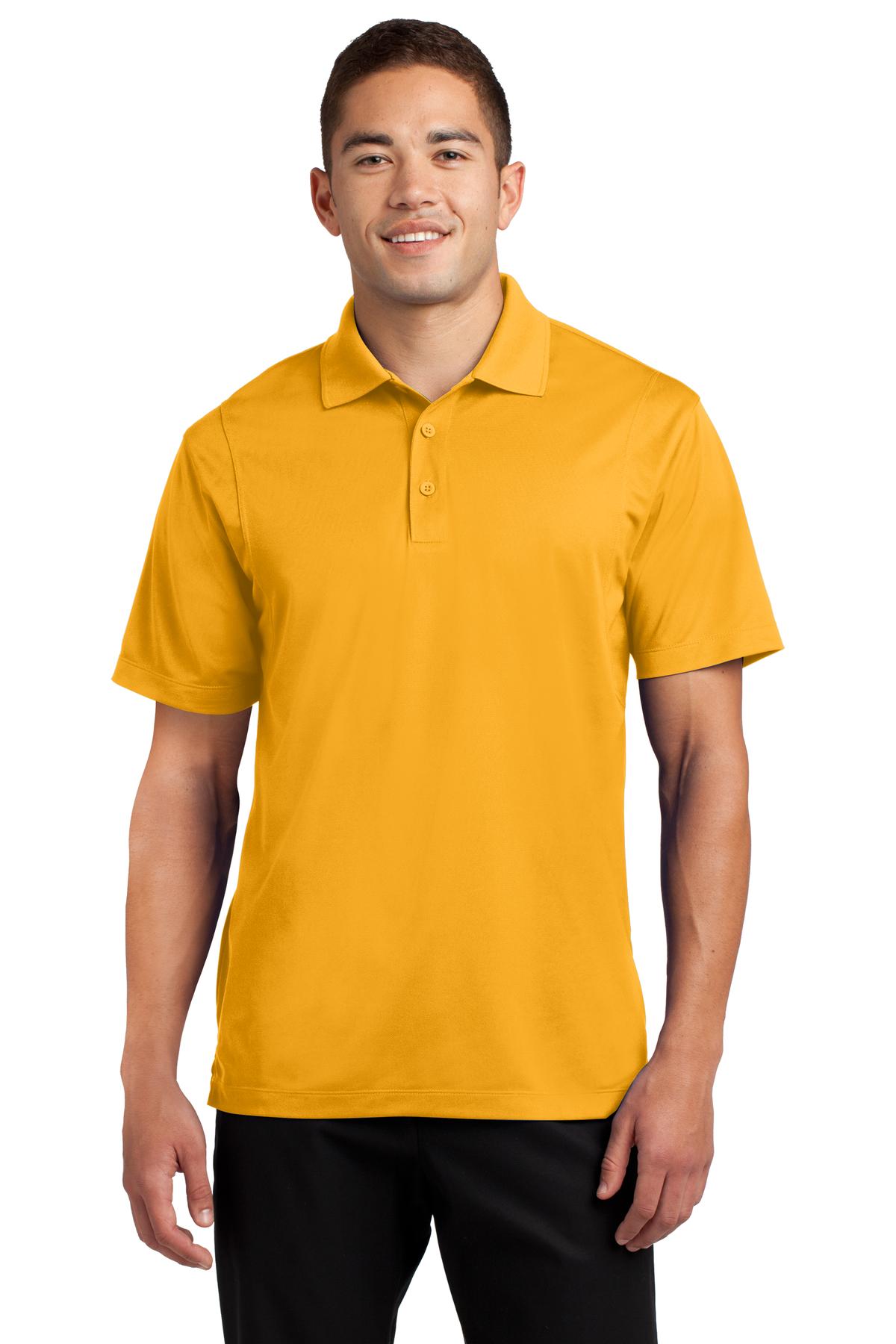 Sport Tek Men's Micropique Sport Wick Polo St650 Gold | Jiffy