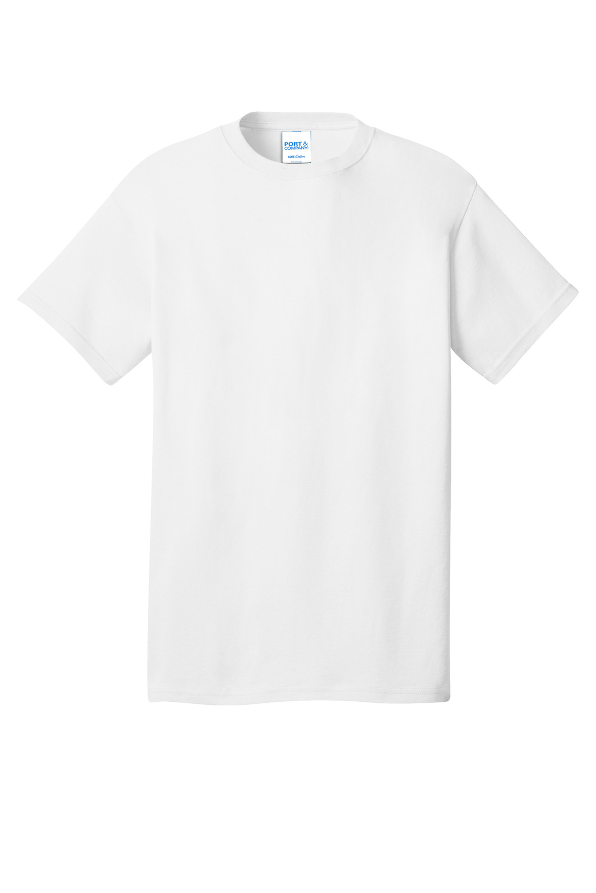 Port & Company Unisex Tall Core Cotton Tee Pc54 T White | Jiffy