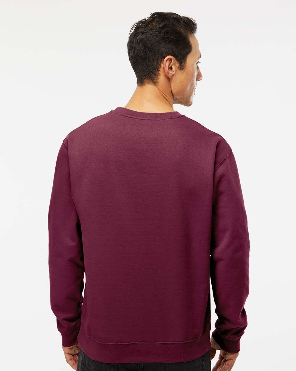 Independent Trading Unisex Midweight Sweatshirt Ss3000 Maroon | Jiffy