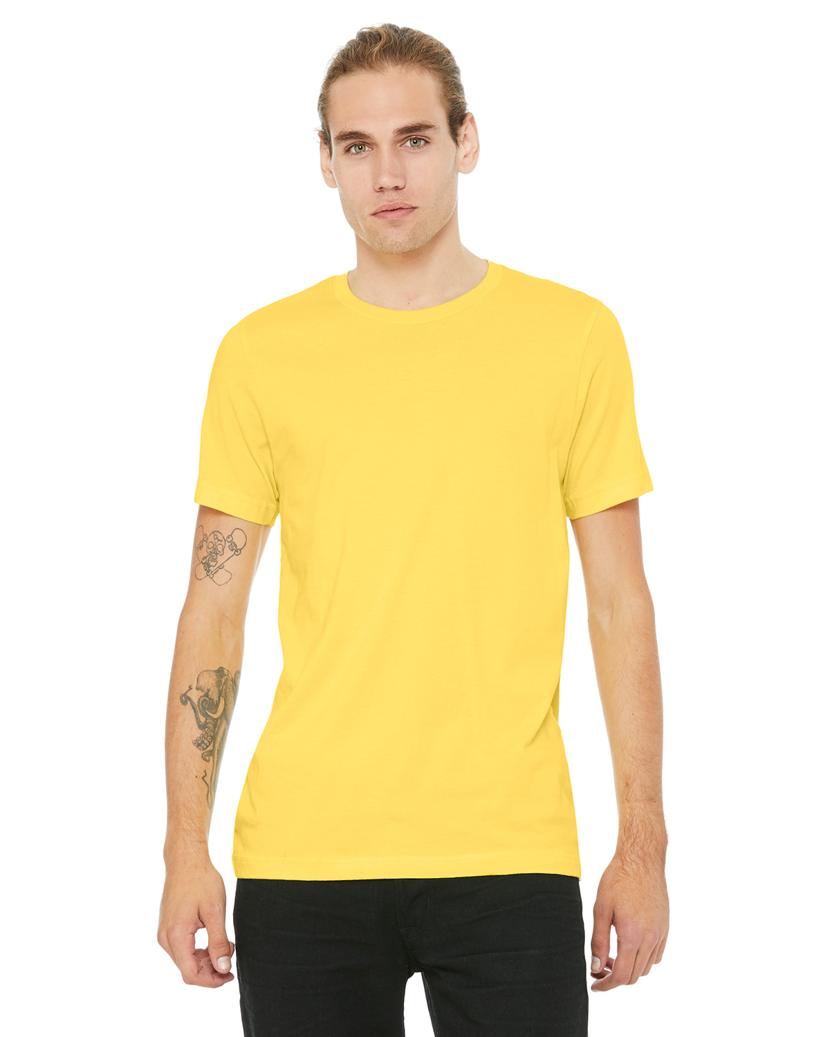 Bella Canvas Unisex Jersey T Shirt 3001 C Yellow | Jiffy