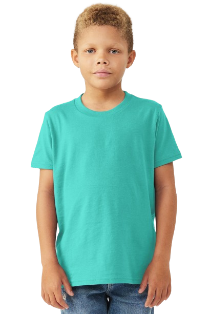 Bella Canvas Youth Jersey T Shirt 3001 Y Teal | Jiffy