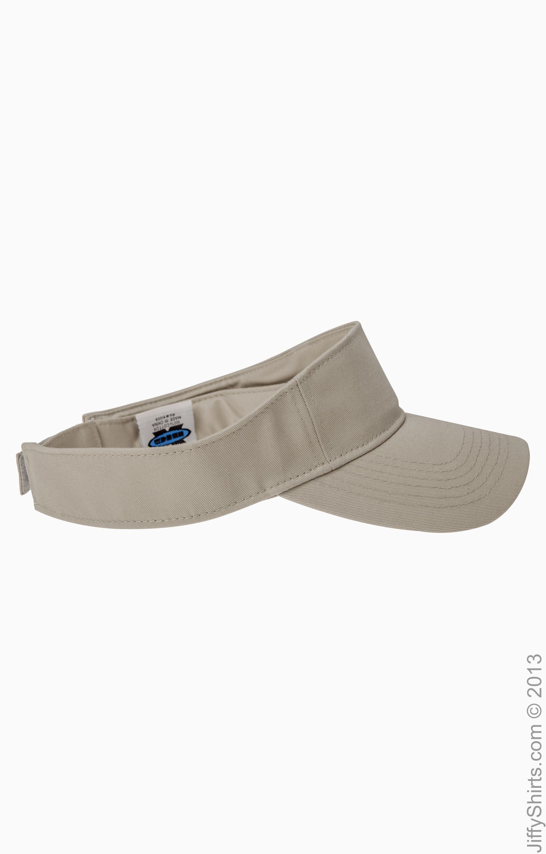 Big Accessories Cotton Twill Visor Bx006 Stone | Jiffy