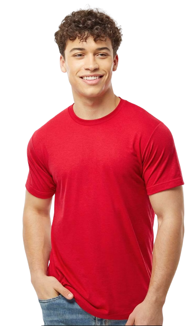Tultex Unisex Poly Rich Tee 0241 Tc Red | Jiffy