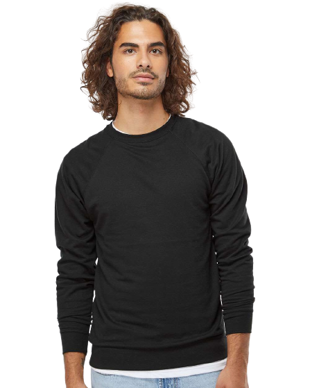 Independent Trading Unisex Lightweight Loopback Terry Crew Ss1000 C ...