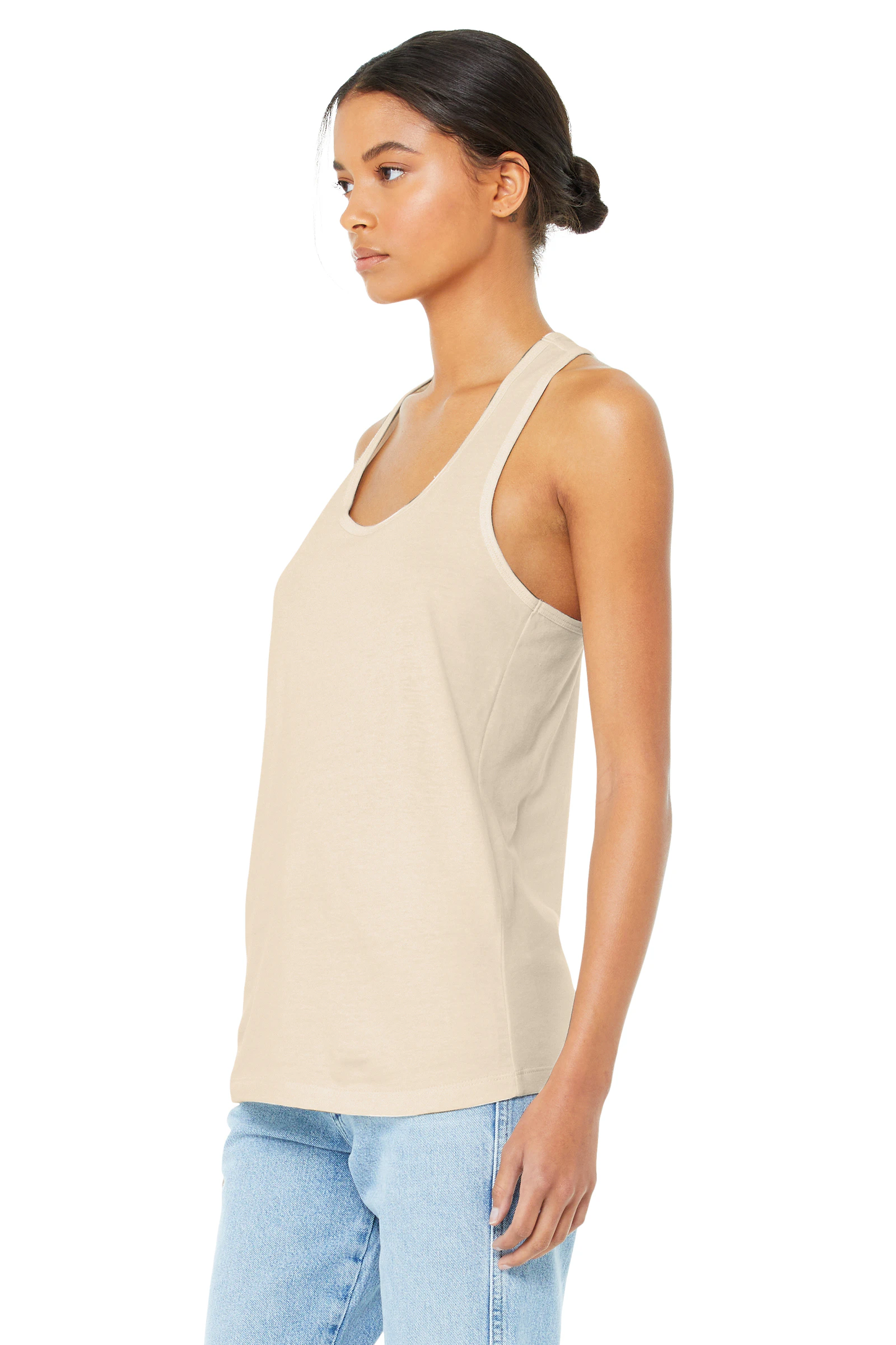 Bella Canvas Women's Jersey Racerback Tank B6008 Natural