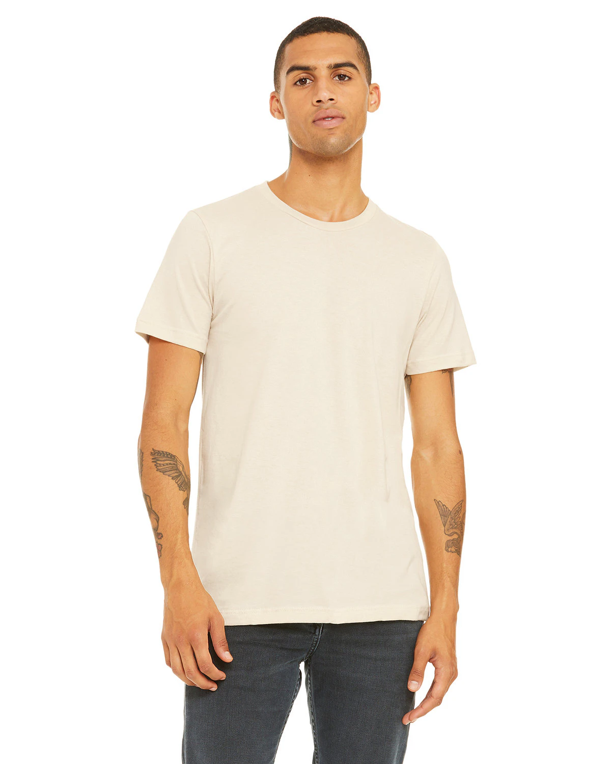Custom T-Shirts Natural - Bella + Canvas 3001C | Jiffy