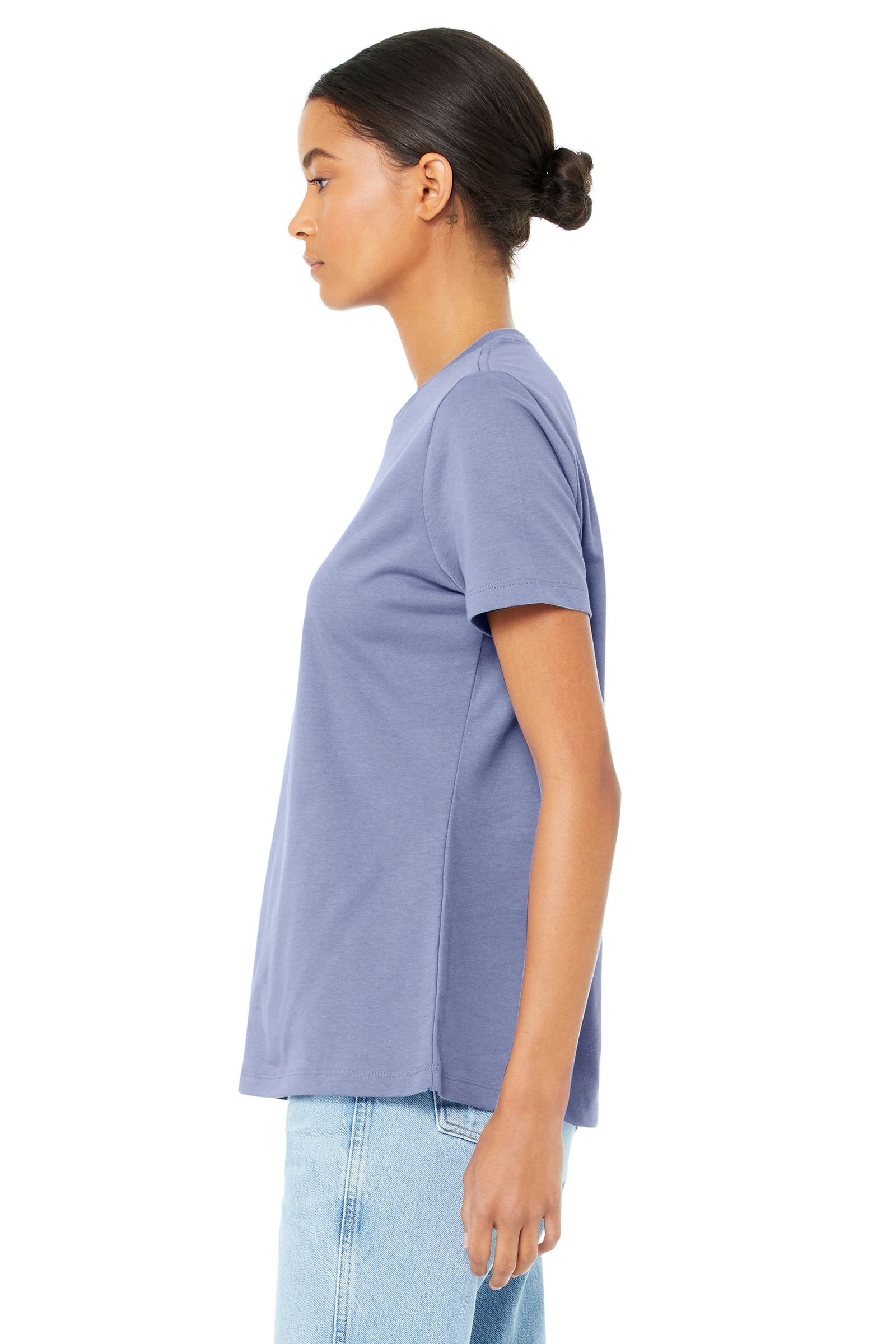 Custom T-Shirts Lavender Blue - Bella + Canvas B6400 | Jiffy Custom Print