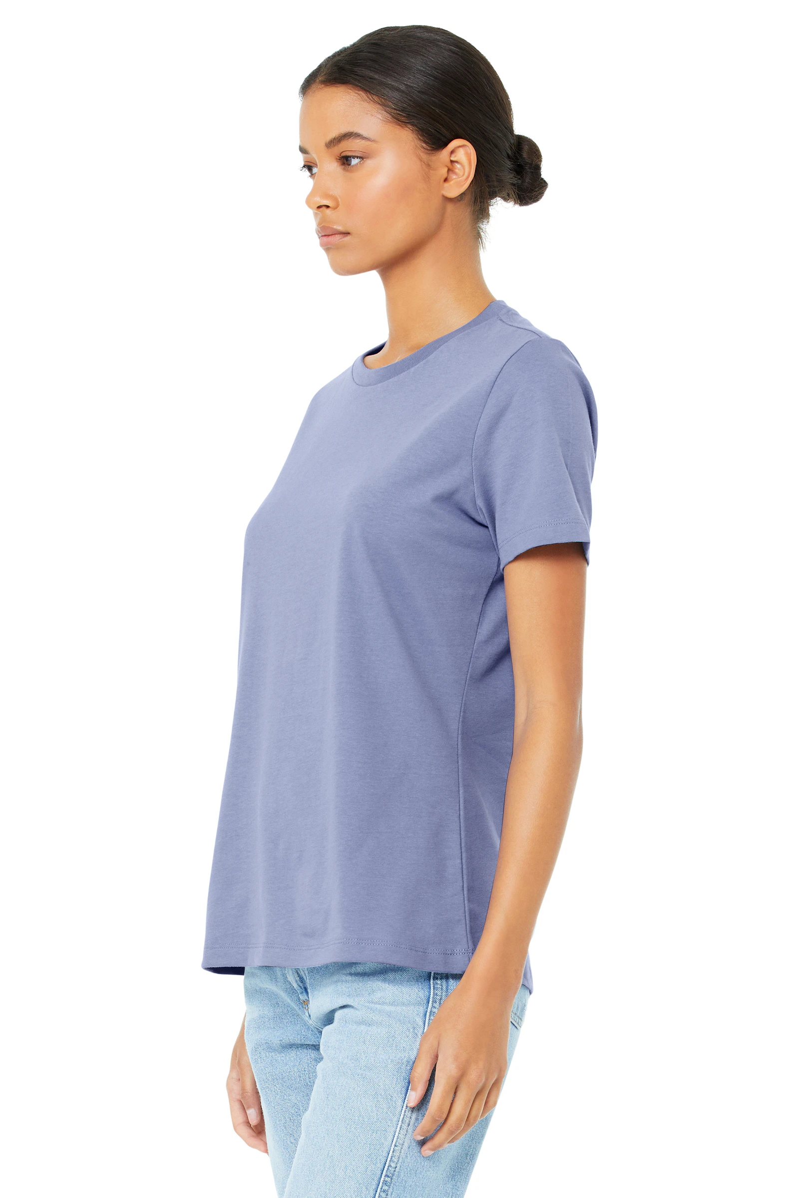 Custom T-Shirts Lavender Blue - Bella + Canvas B6400 | Jiffy Custom Print