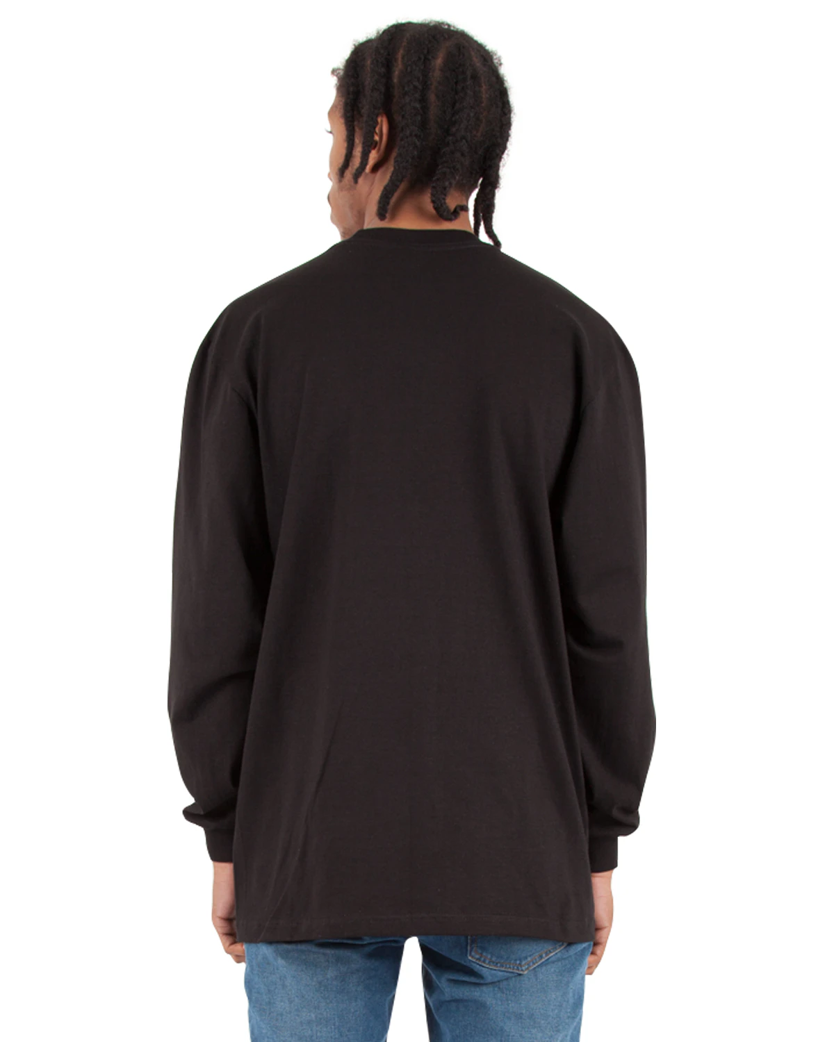 Shaka Wear Unisex Max Heavyweight Long Sleeve T Shirt Shmhls Black | Jiffy