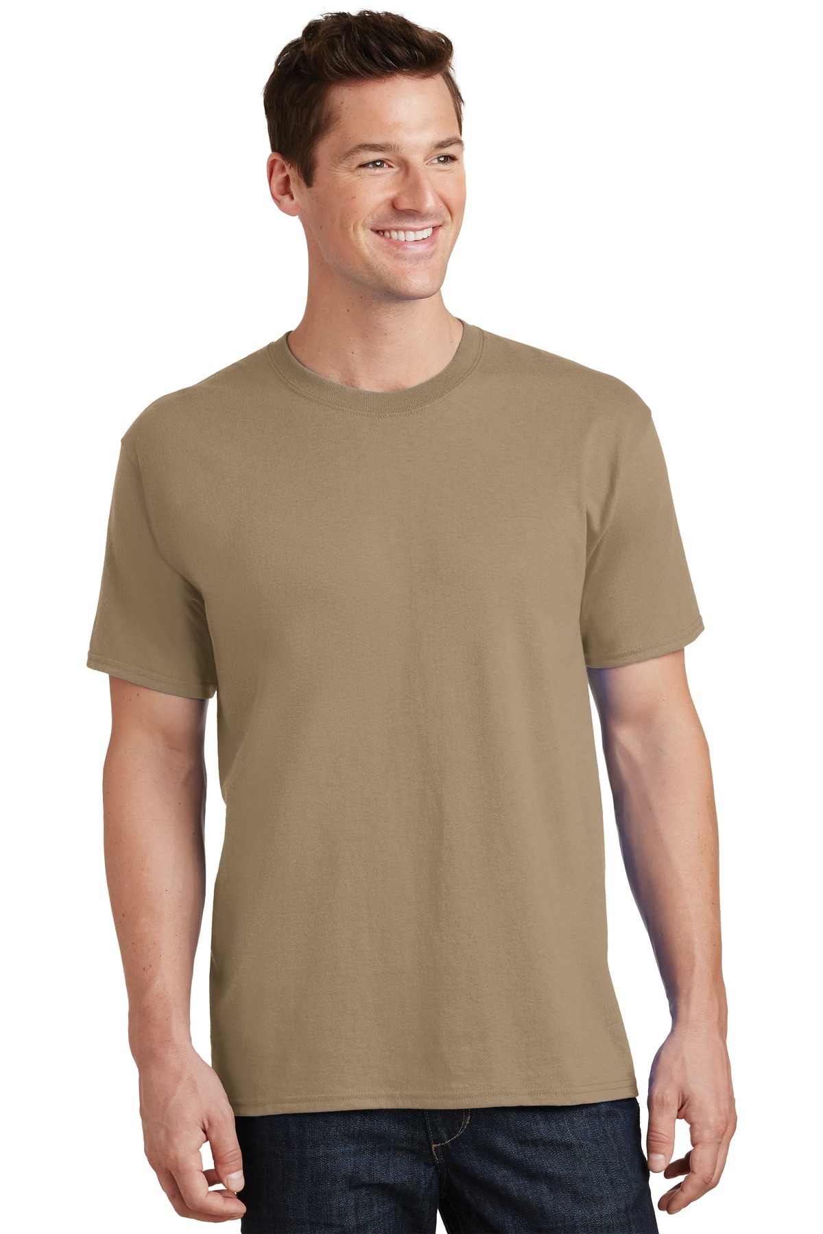 Port & Company Unisex Core Cotton Tee Pc54 Sand | Jiffy