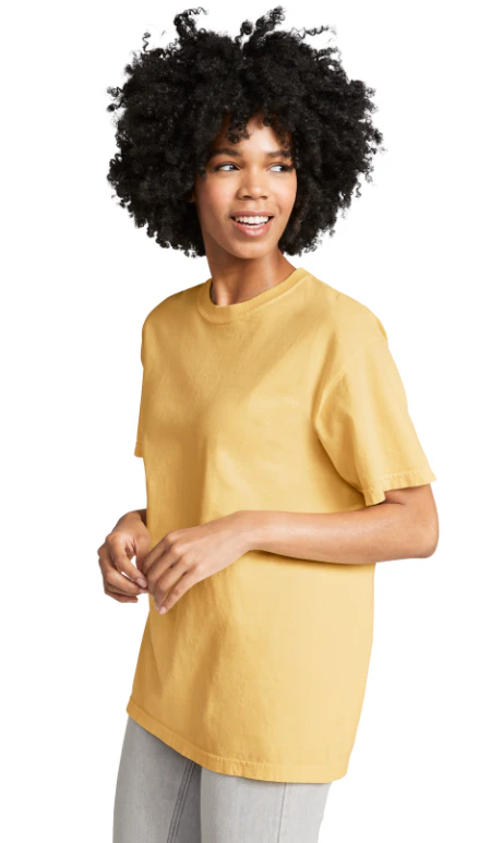 Custom Heavyweights Mustard - Comfort Colors C1717 | Jiffy Custom Print
