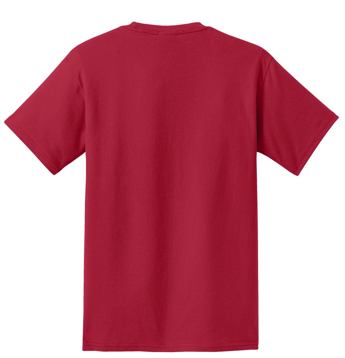 Port & Company Unisex Tall Essential Pocket Tee Pc61 Pt Red | Jiffy