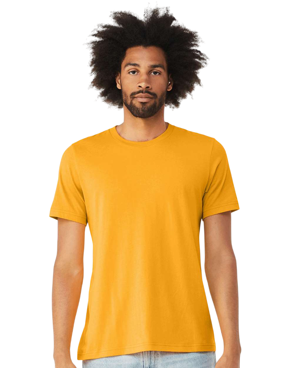 Custom T-Shirts Heather Gold - Bella + Canvas 3001CVC | Jiffy Custom Print