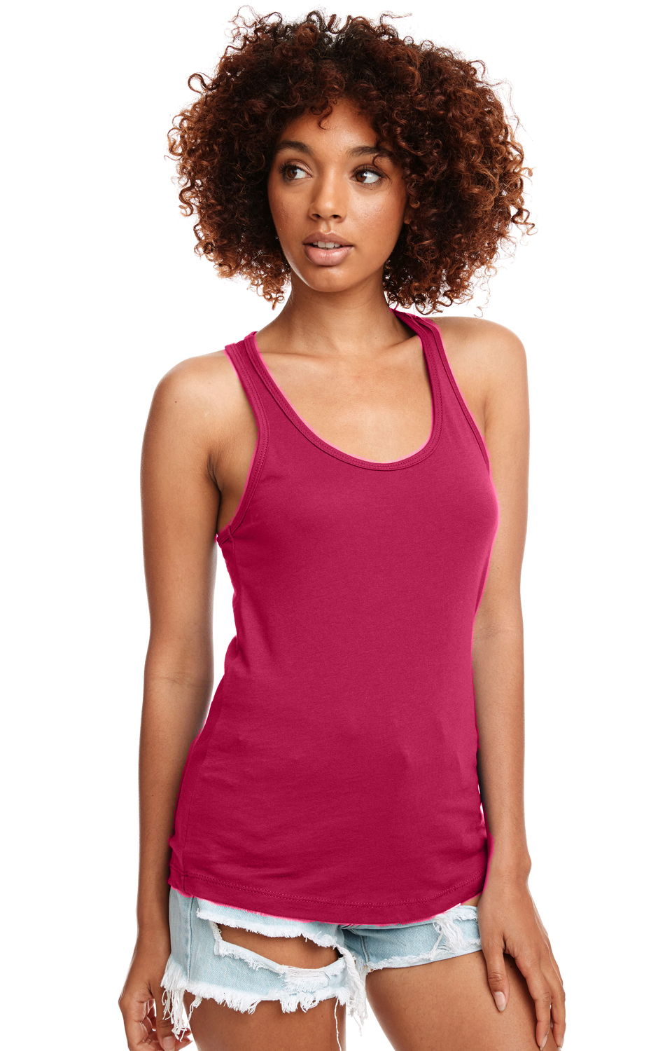 Next Level Women's Ideal Racerback Tank N1533 Raspberry | Jiffy