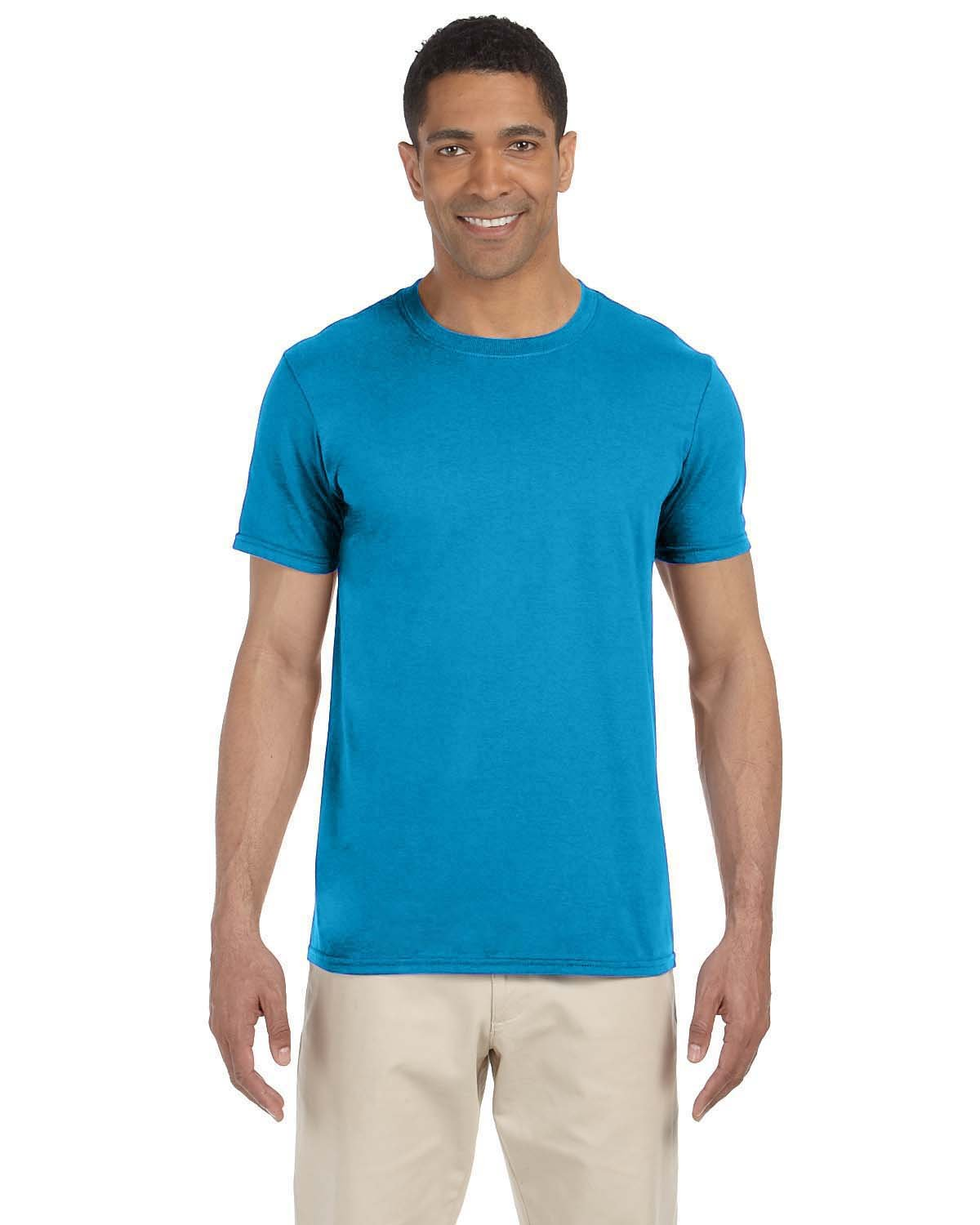 Gildan G640 Softstyle® Unisex T Shirt Sapphire | Jiffy