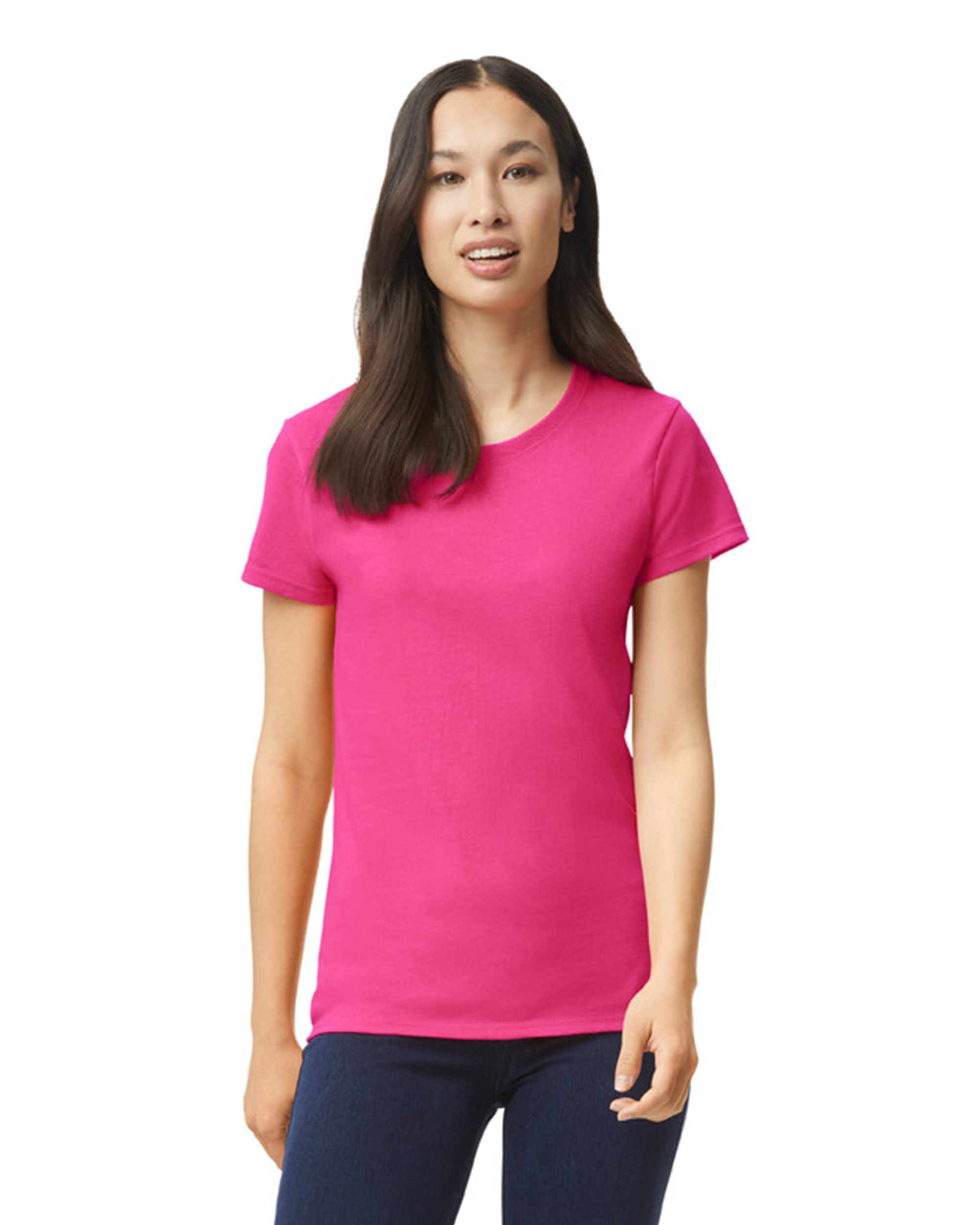 Gildan Women's Heavy Cotton™ T Shirt G500 L Heliconia | Jiffy