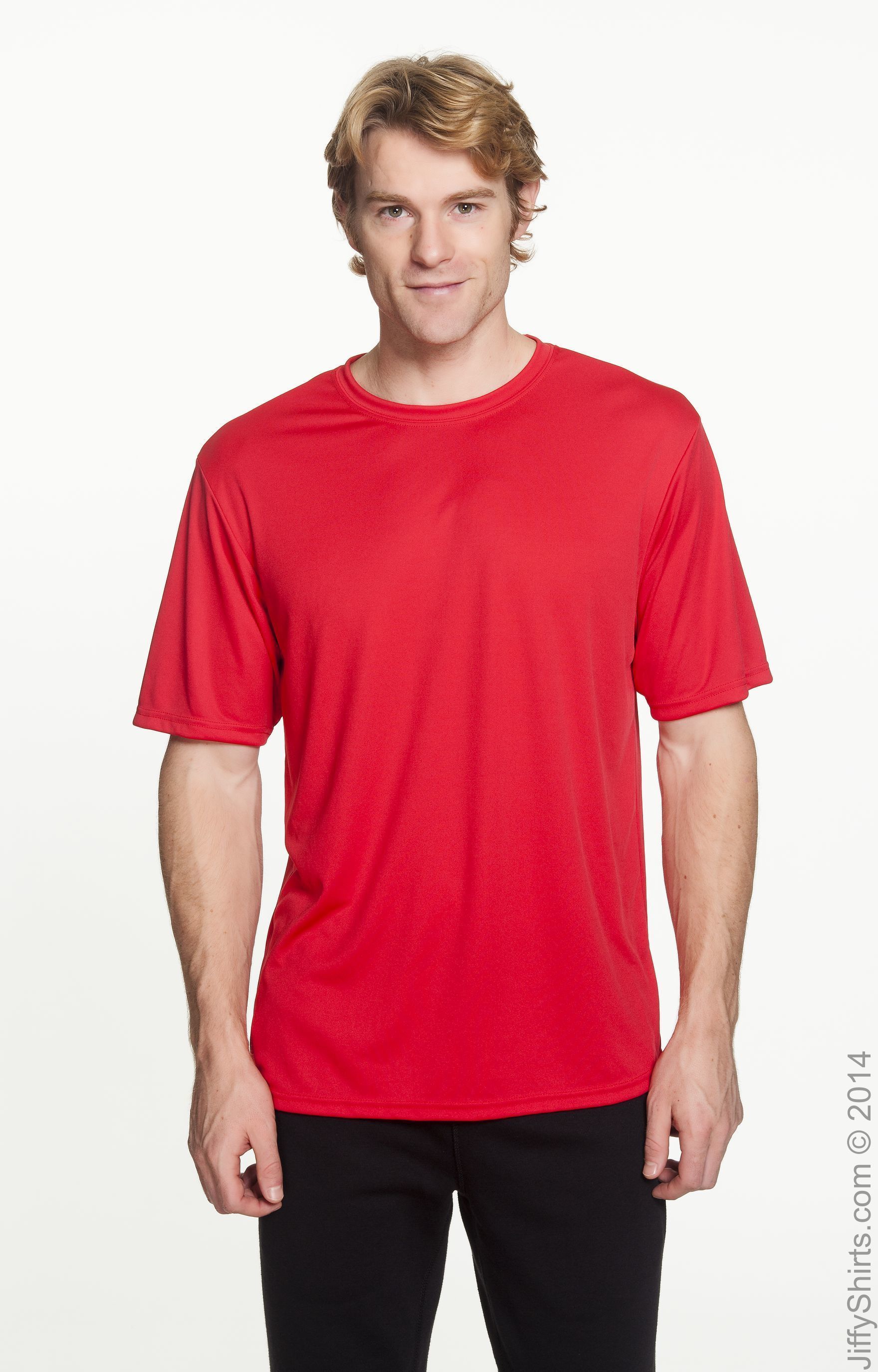A4 Men's Cooling Performance T Shirt N3142 Scarlet | Jiffy