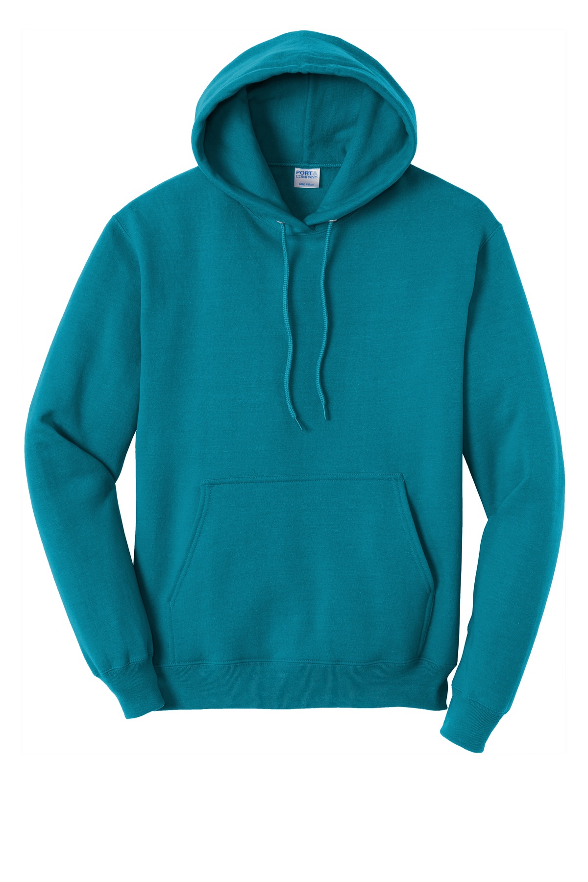 Port & Company Unisex Core Fleece Pullover Hoodie Pc78 H Teal | Jiffy