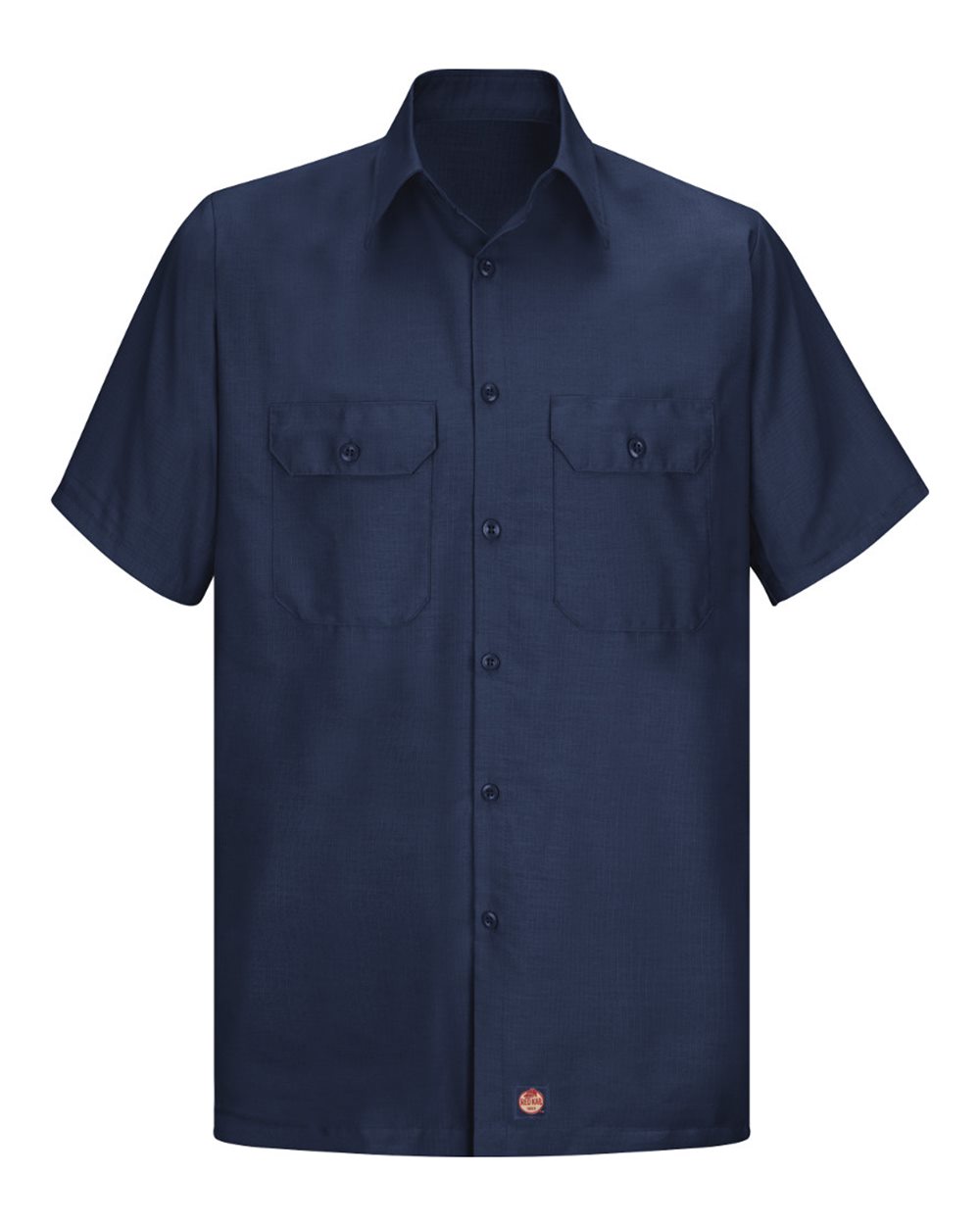 Red Kap Ripstop Short Sleeve Work Shirt Sy60 Navy | Jiffy