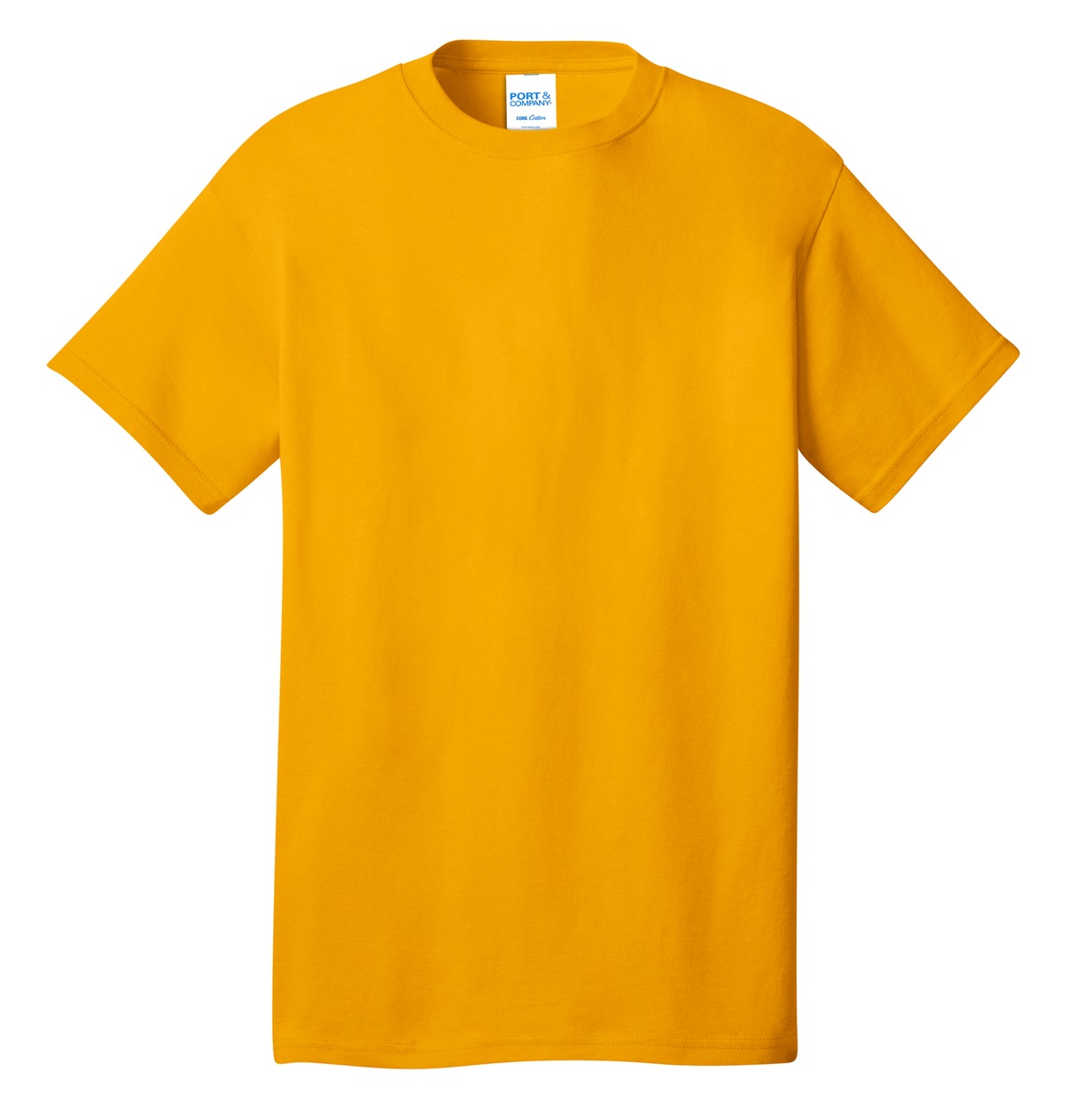 Port & Company Unisex Tall Core Cotton Tee Pc54 T Gold | Jiffy