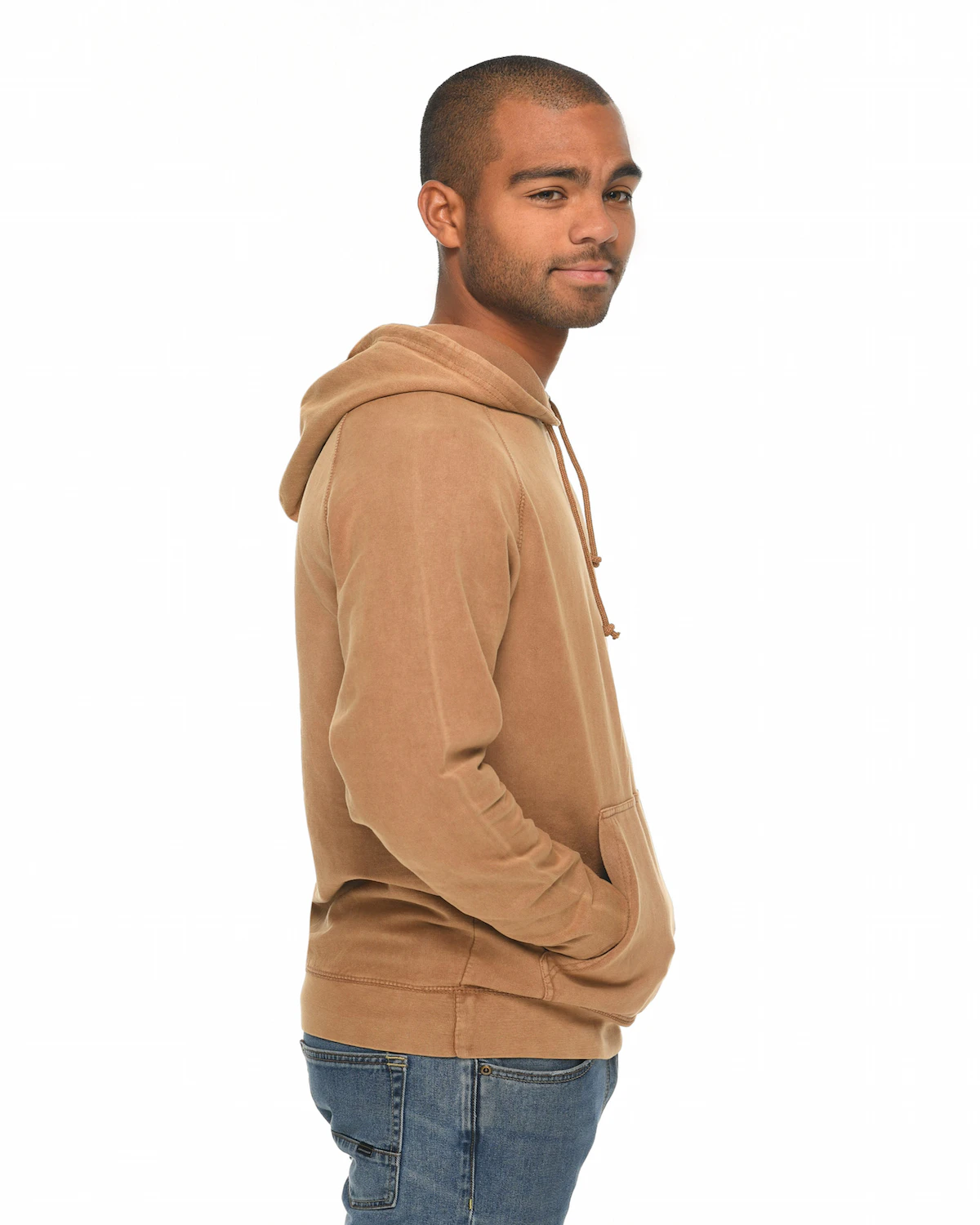 Lane Seven Unisex Vintage Raglan Hoodie Lst004 Camel | Jiffy